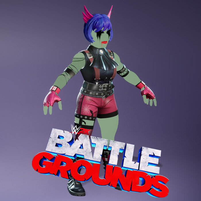 ArtStation - WWE 2K Battlegrounds - SadVampire Outfit