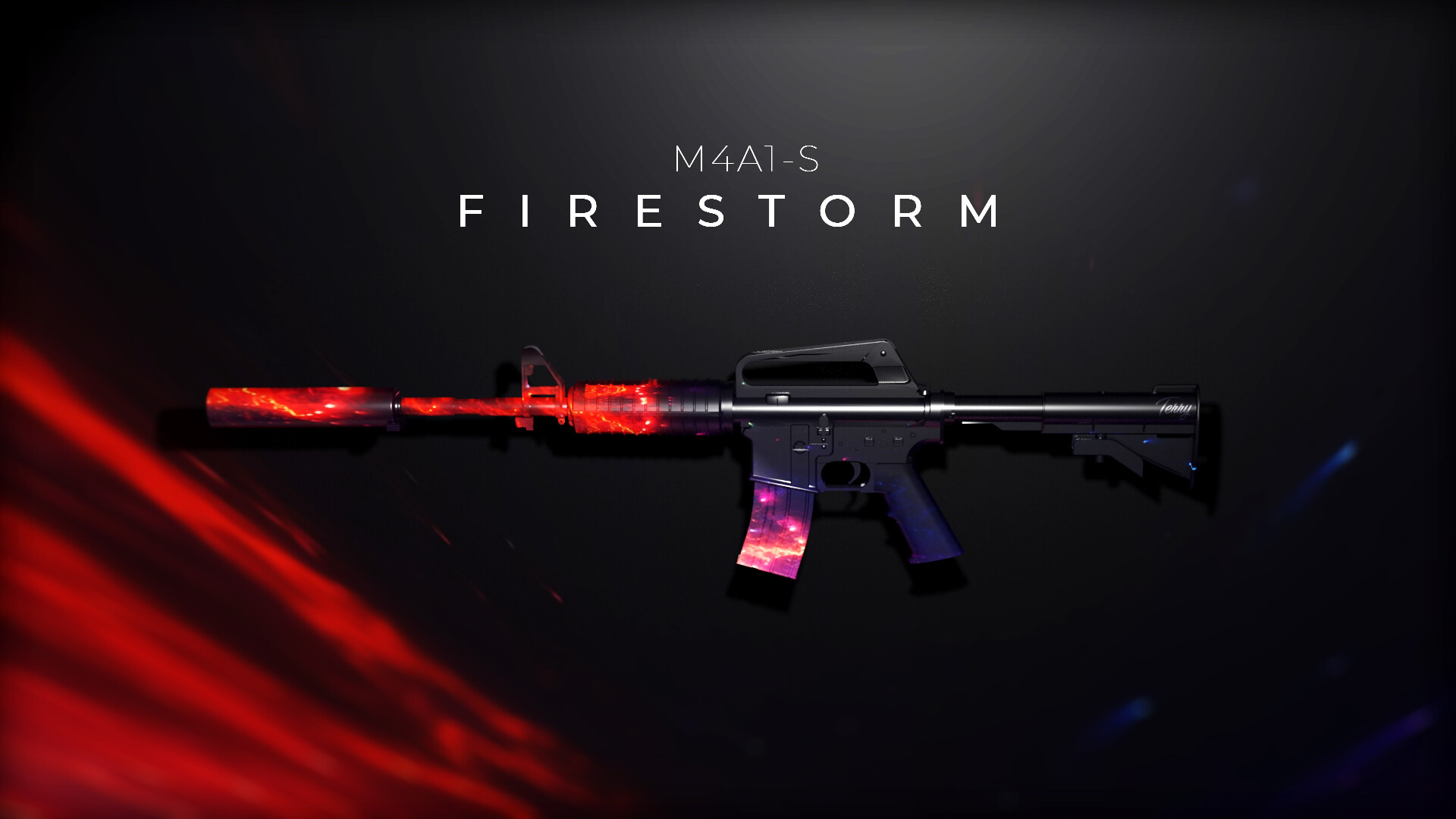 ArtStation - CSGO M4A1-S skin Firestorm