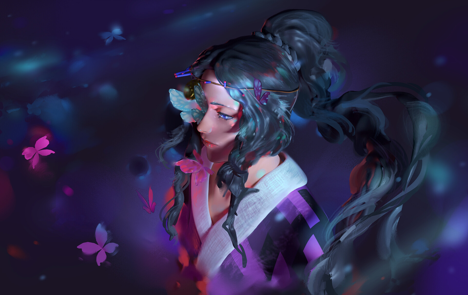 ArtStation - Butterfly girl