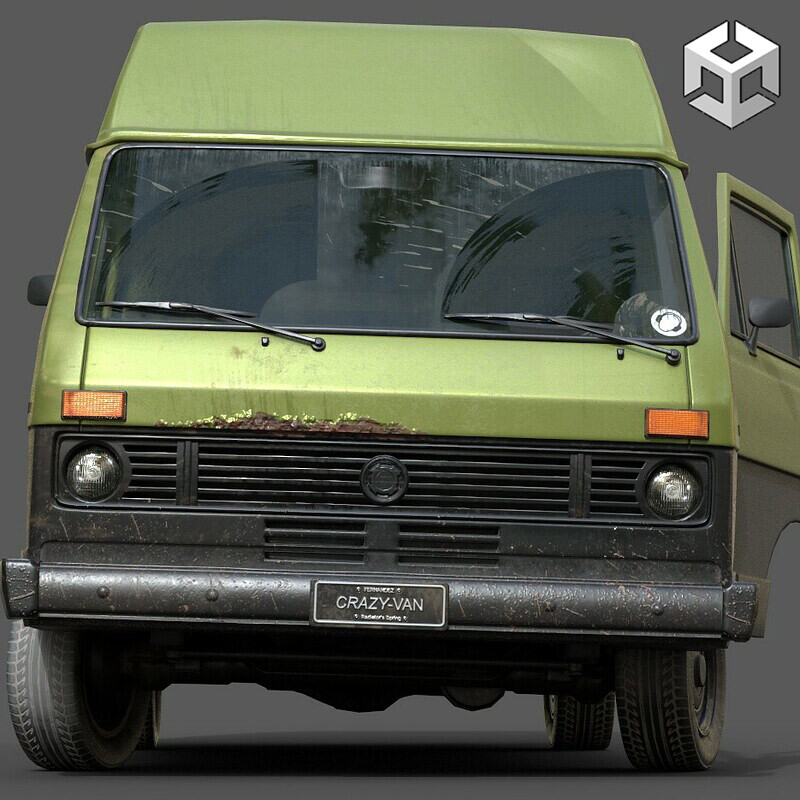 ArtStation - VW LT Van 1976 Lowpoly