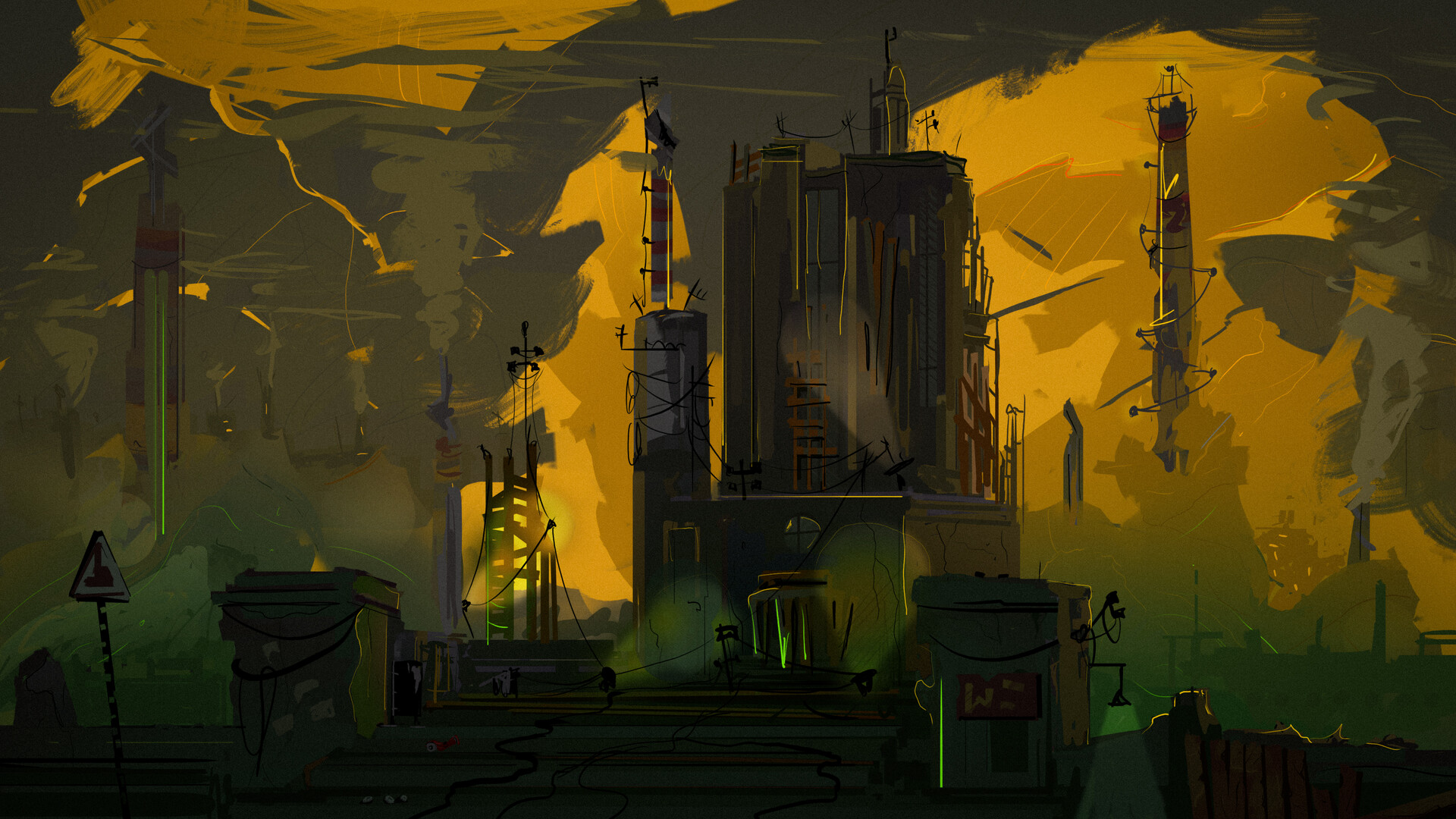 ArtStation - Fallen city / landscape