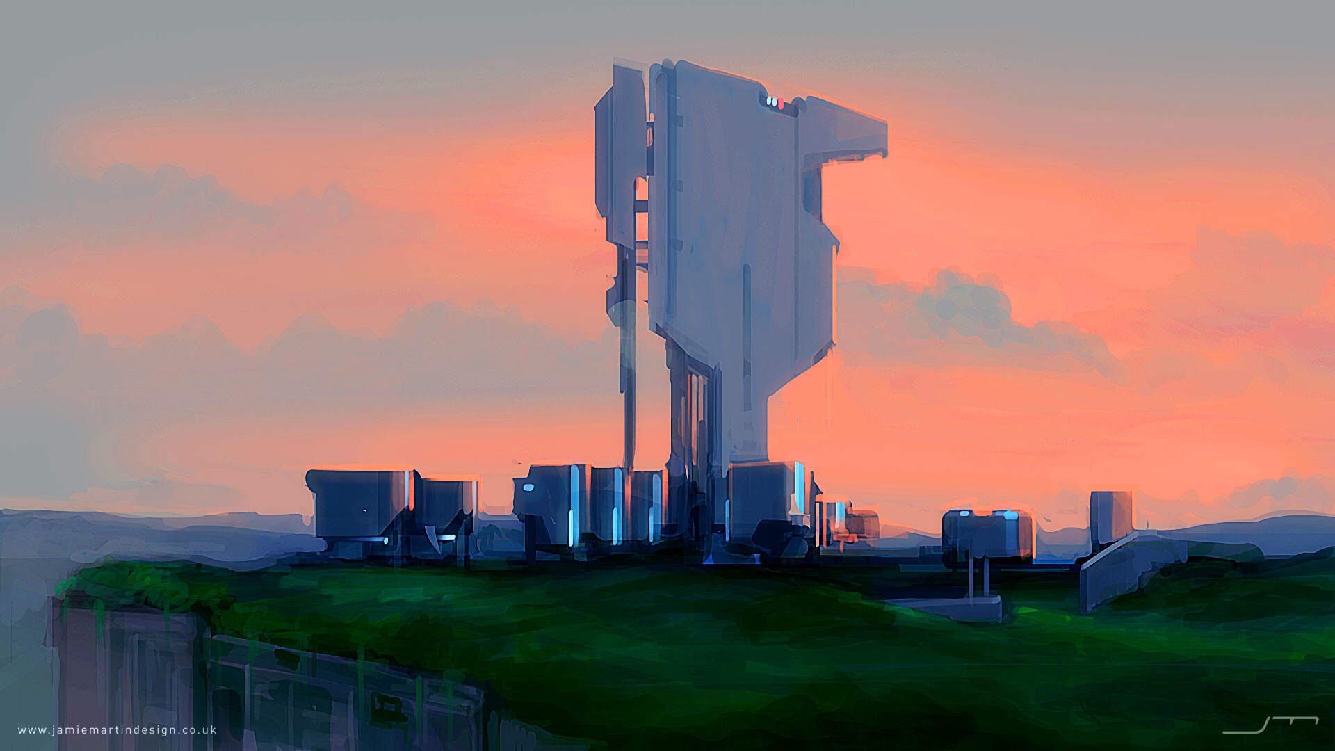 ArtStation - 'Terraforming Superstructures', environment concept art