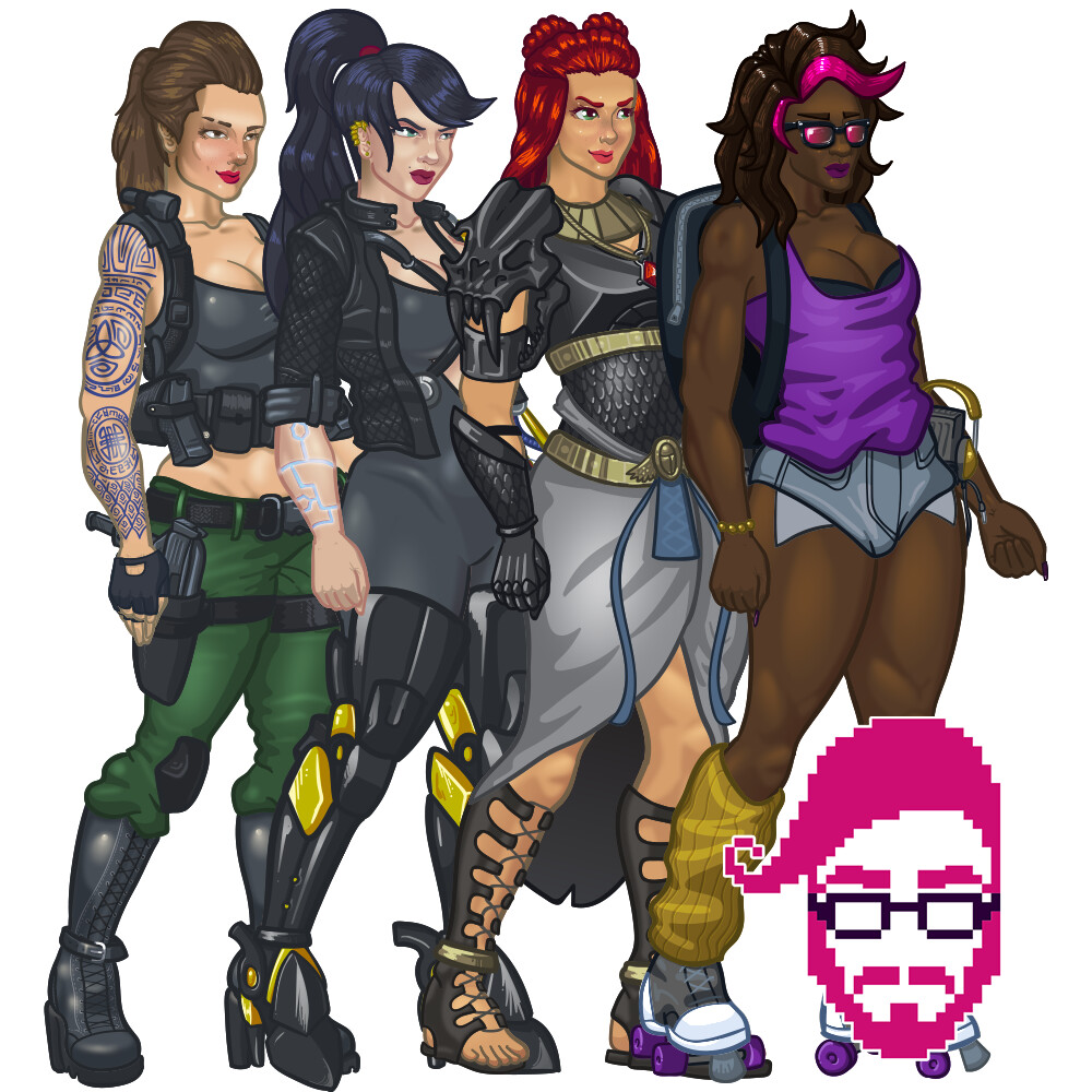 ArtStation - Bunny Battle Characters In-Game Art (Vector)