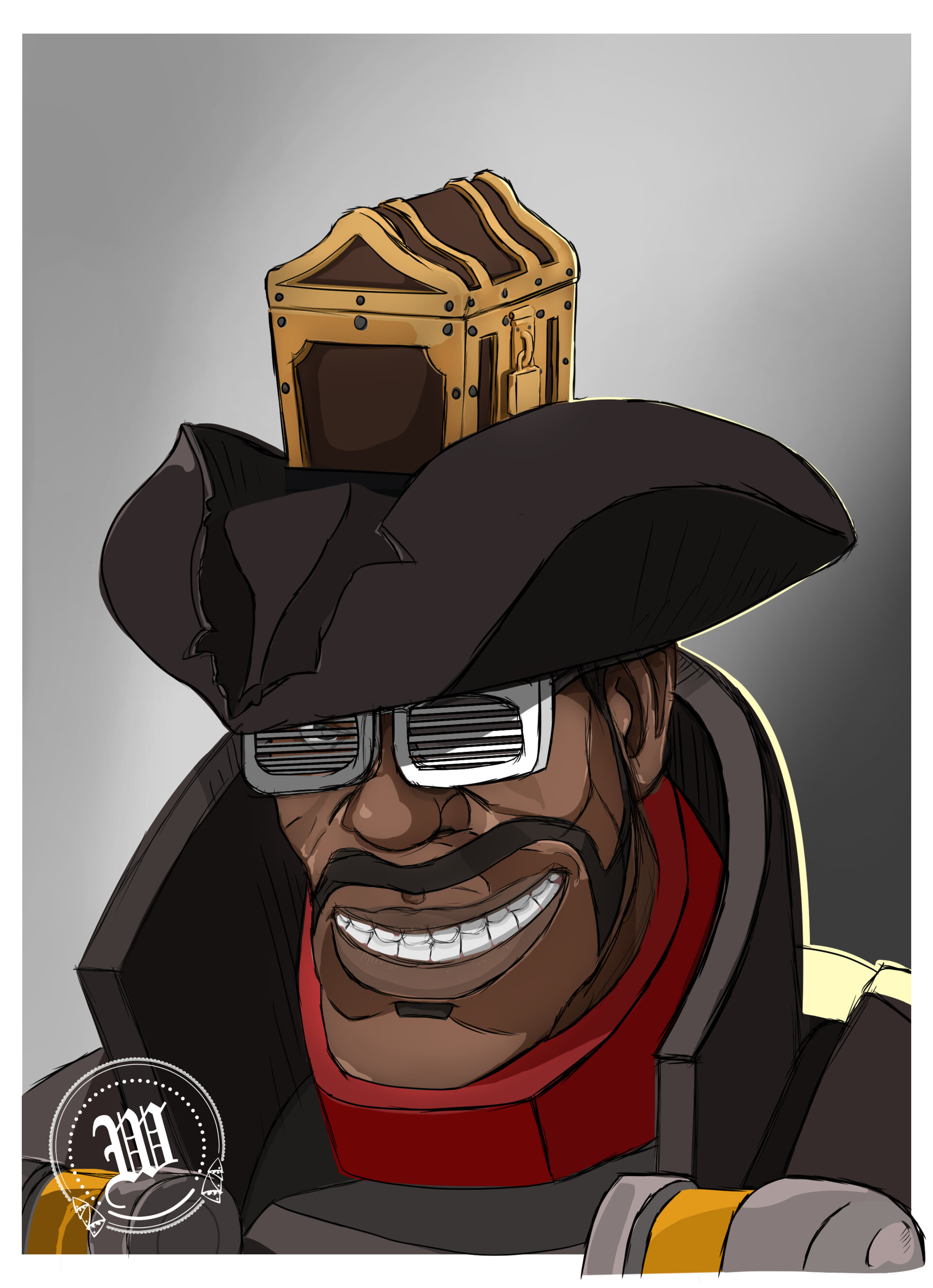 ArtStation - Team Fortress 2 Demopan Portrait