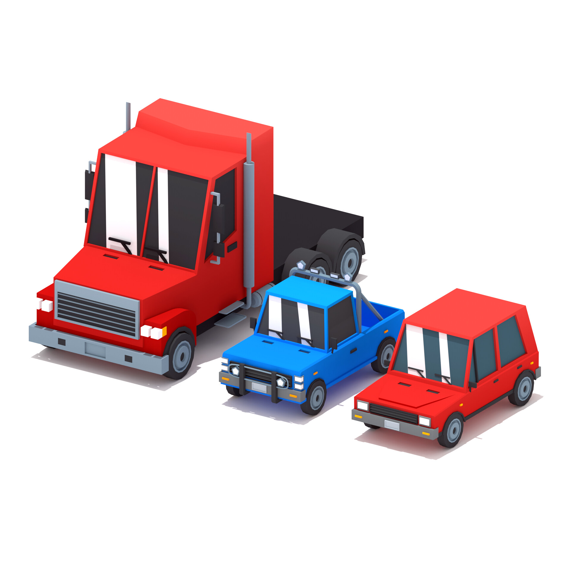 ArtStation - Low Poly Hyper Casual Cars