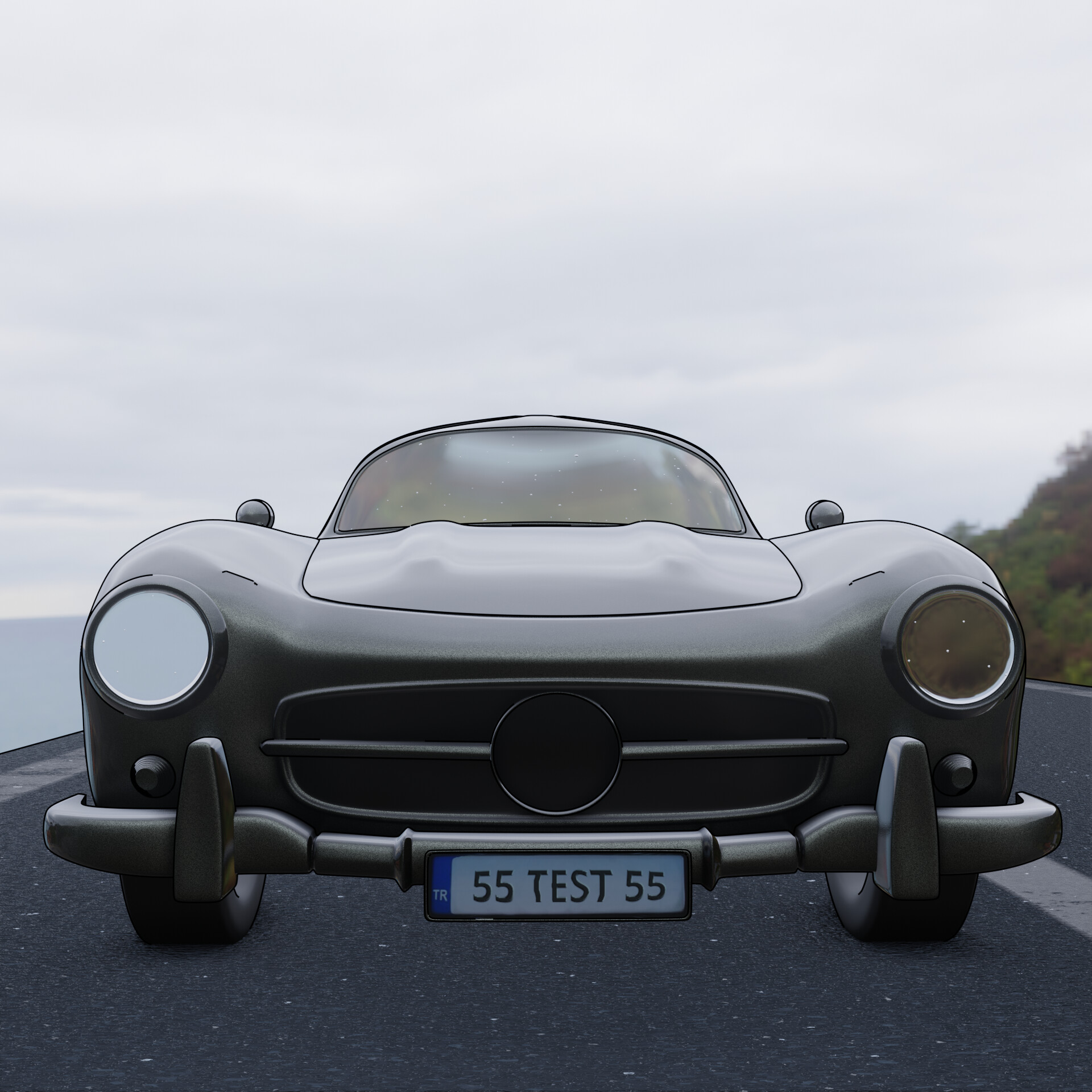 ArtStation - Mercedes Benz 300SL