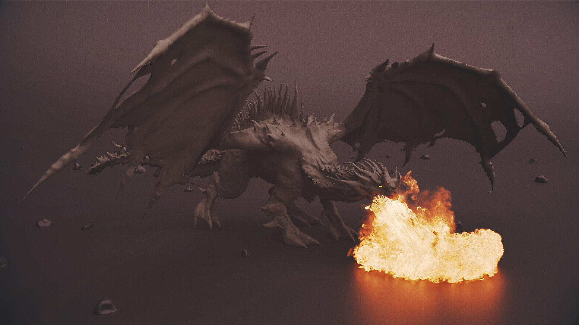 ArtStation - Dragon Breath Fire FX (Houdini and Axiom Solver)