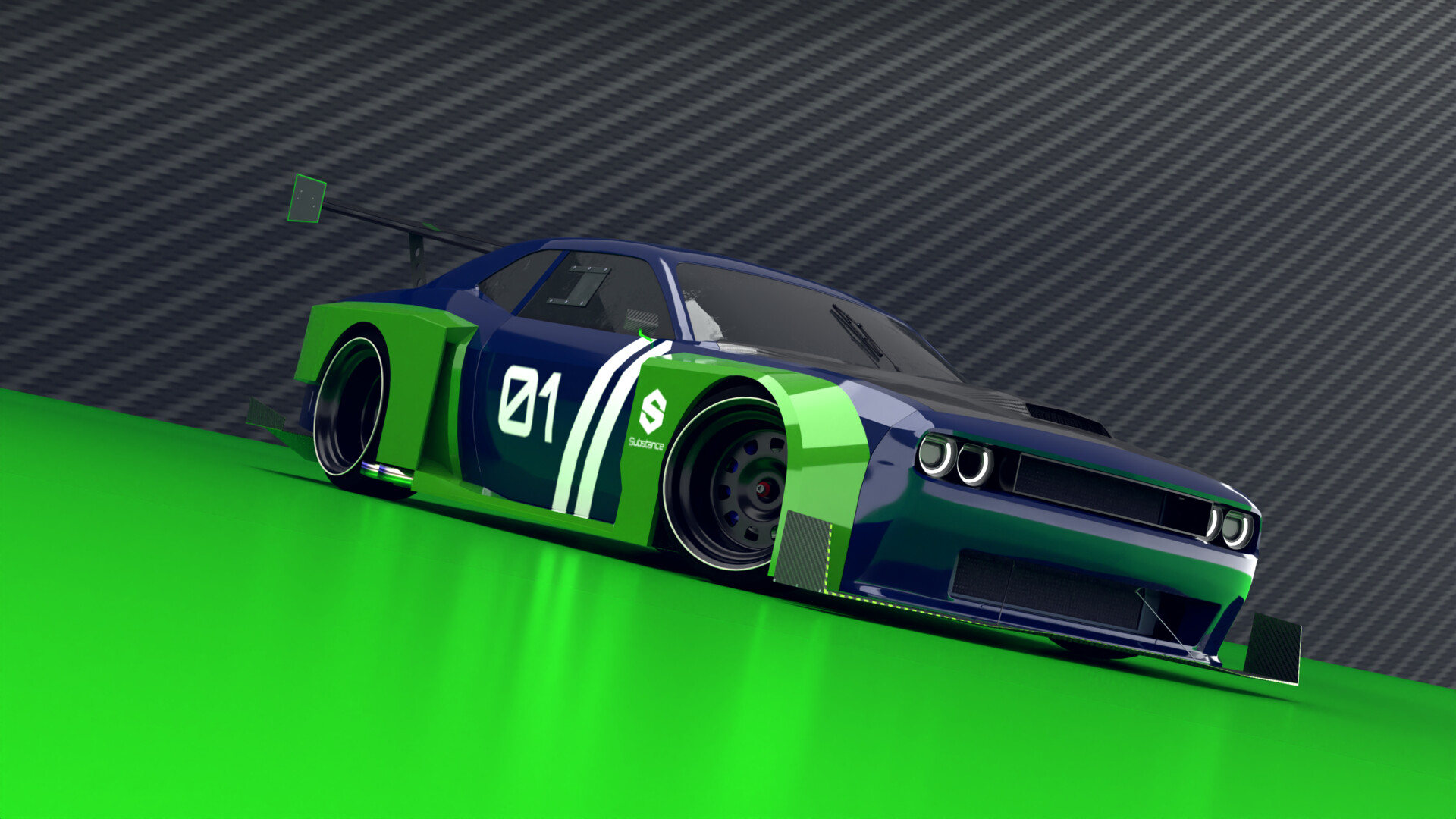 ArtStation - Dodge Challenger GT RACE CAR concept