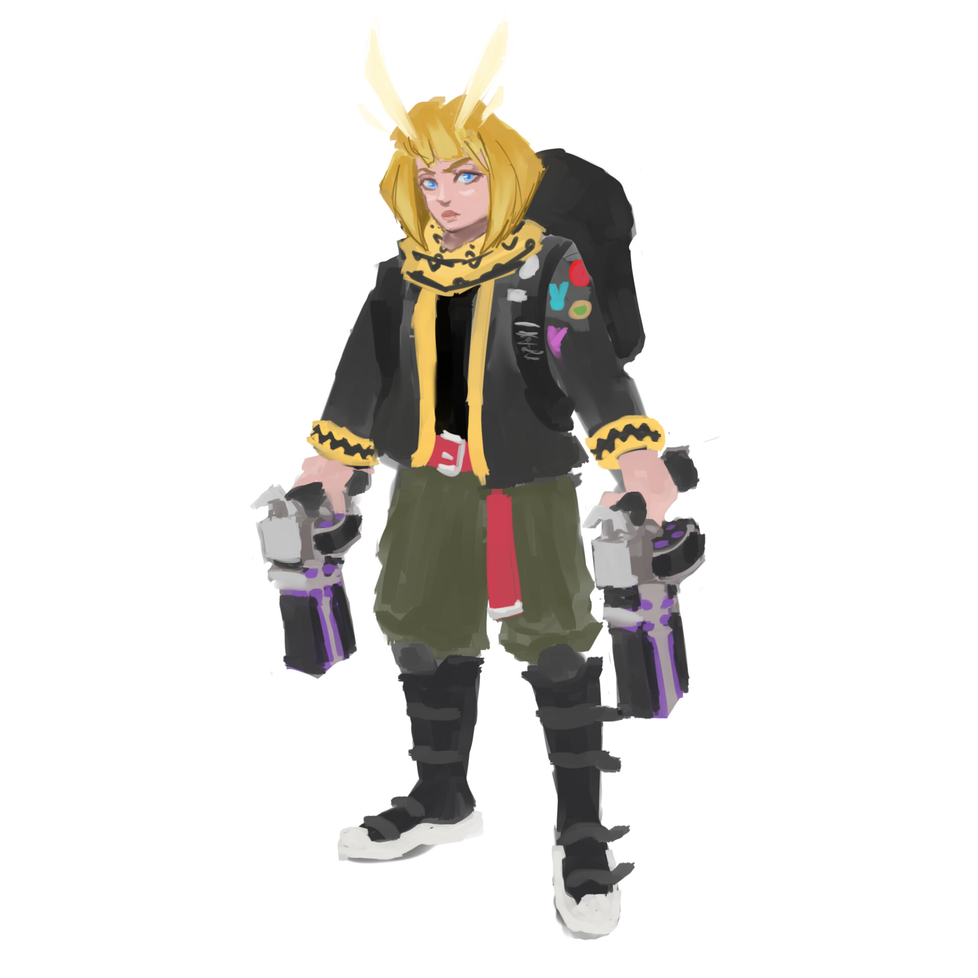 Lucas Katsube - Yellow girl gunner