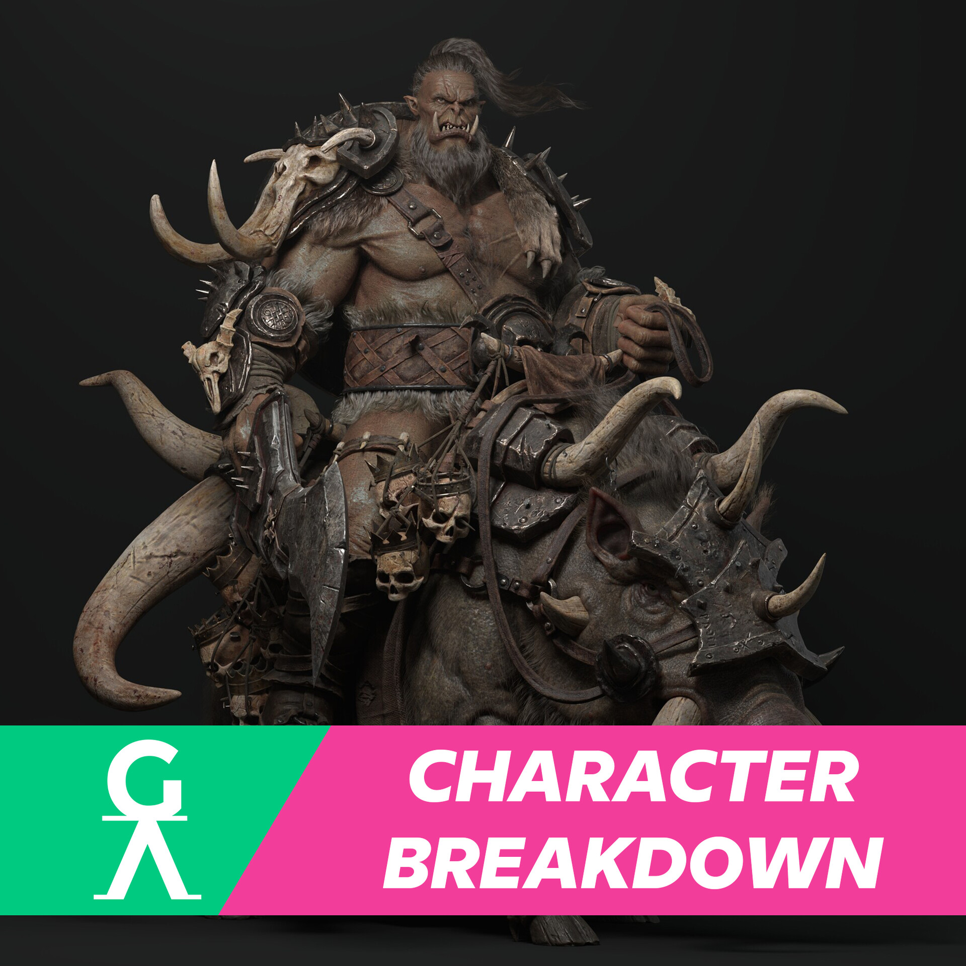 ArtStation - Orc Boar - Character Breakdown - DreamOwl Zhao