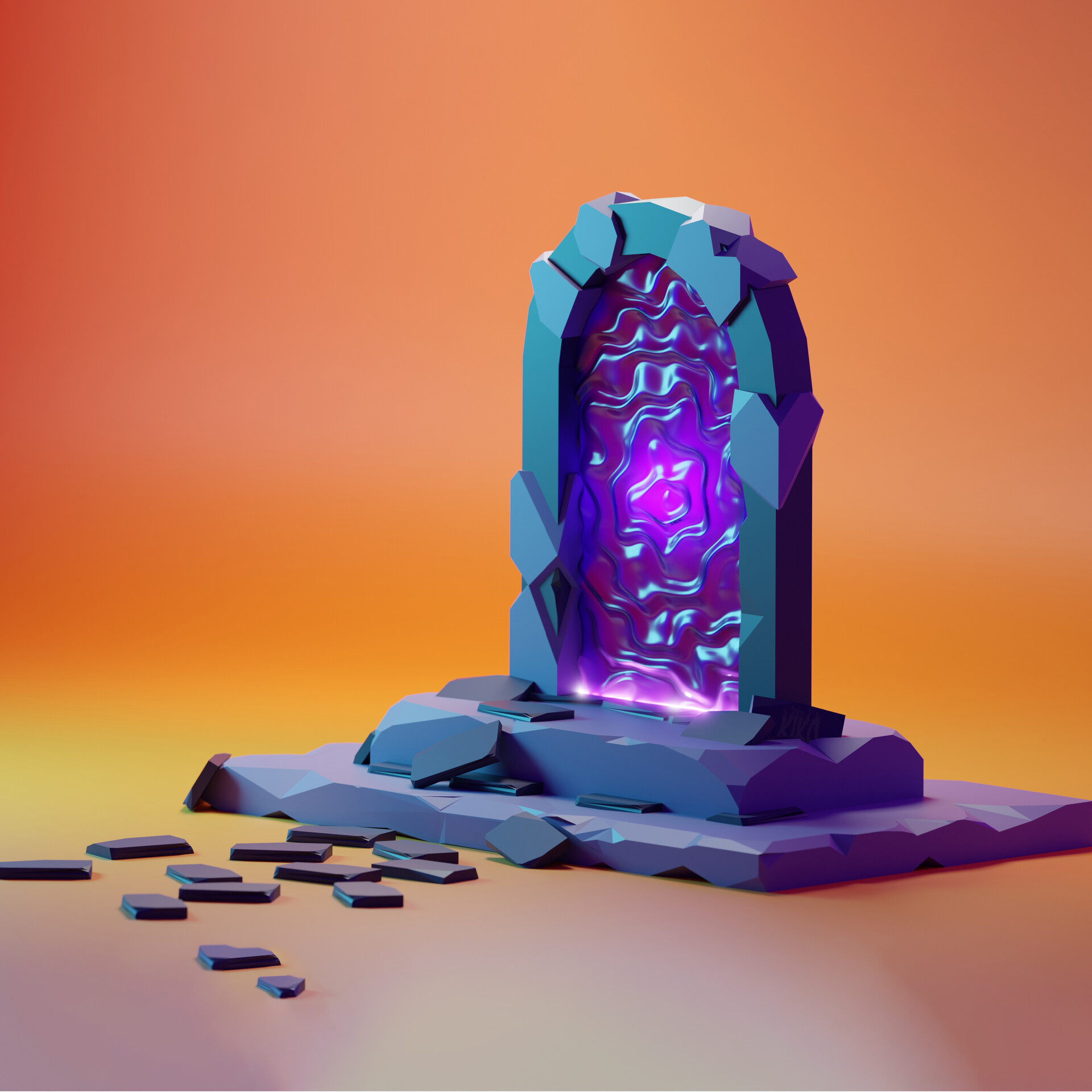ArtStation - Lowpoly Portal