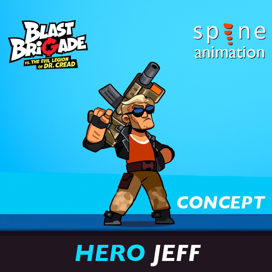 ArtStation - BLAST BRIGADE Hero Jeff Concept
