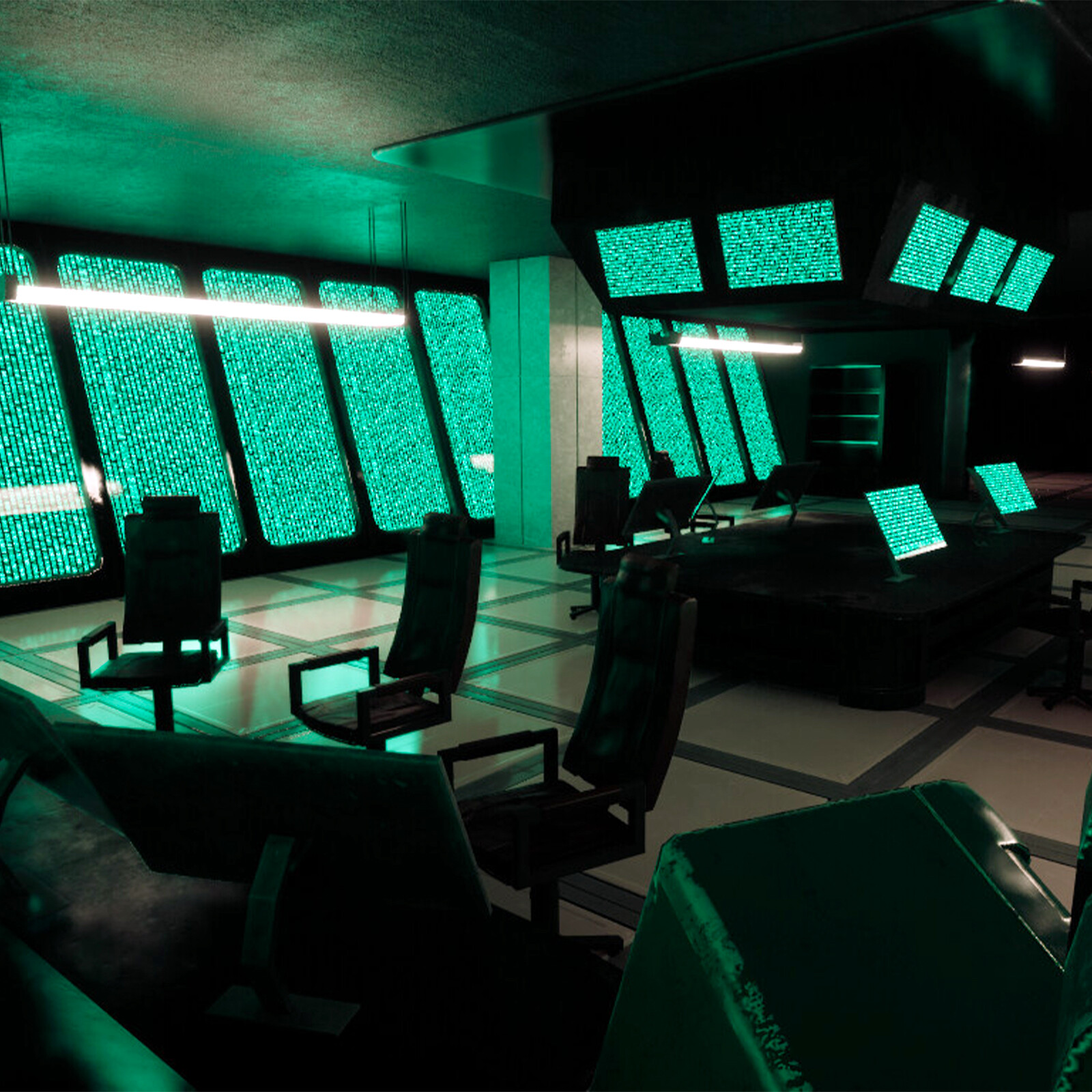 ArtStation - Sci-Fi Control Room | 3D Environment