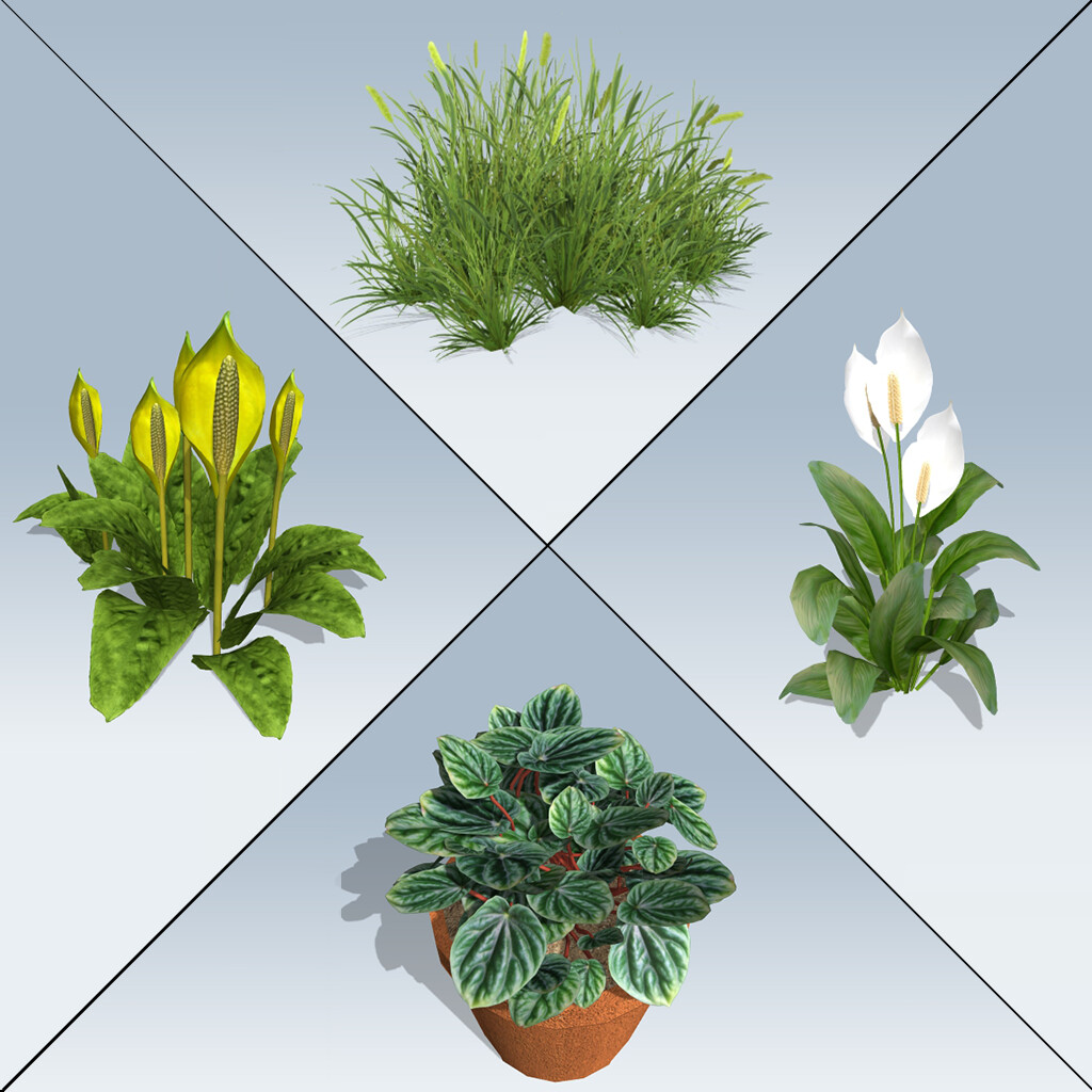 ArtStation - Old Speedtree Models