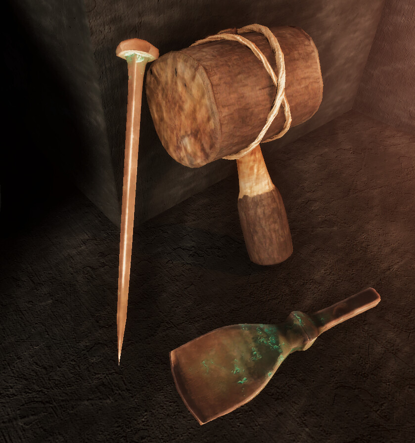 ArtStation - Roman Inspired masonry tool props