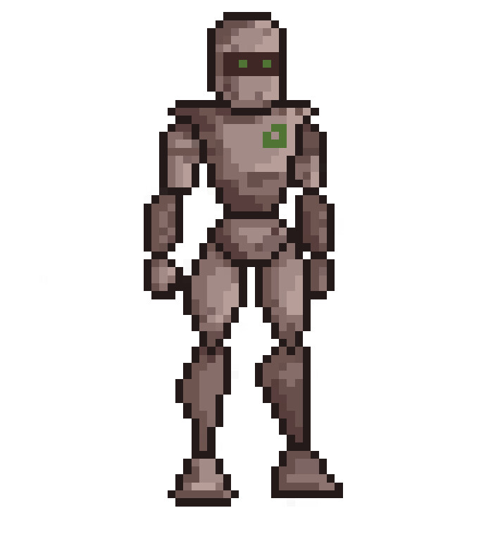 ArtStation - Pixel Robot and Jelly