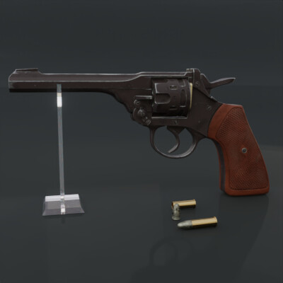ArtStation - Customized Webley Revolver .455