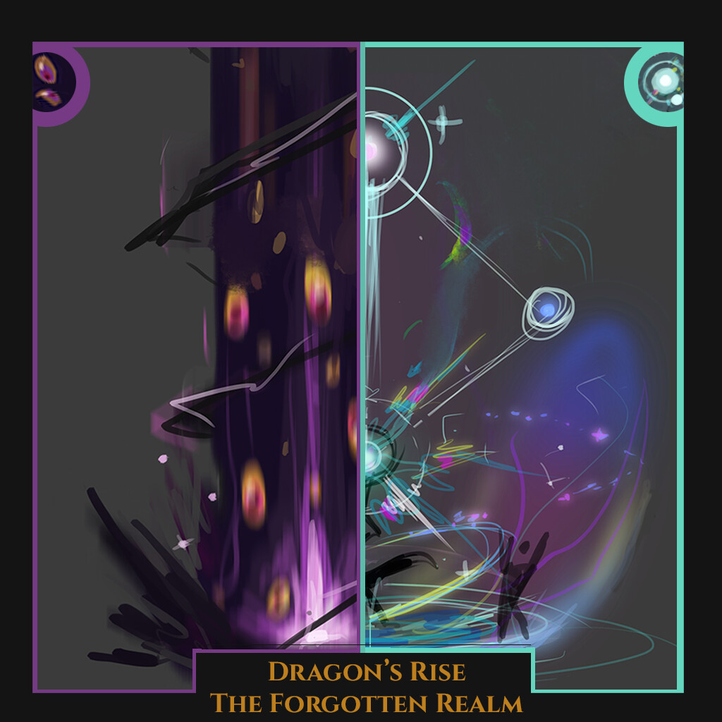 ArtStation - Dragon's Rise: The forgotten Realms VFX Design participation