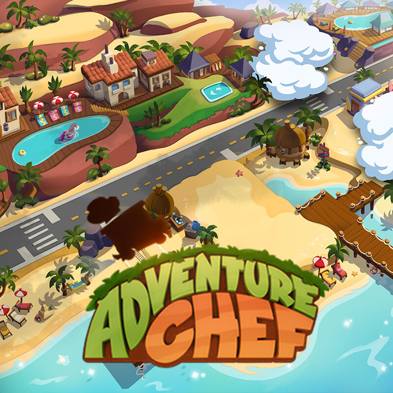 ArtStation - Adventure Chef - Beach Biome Environment Design