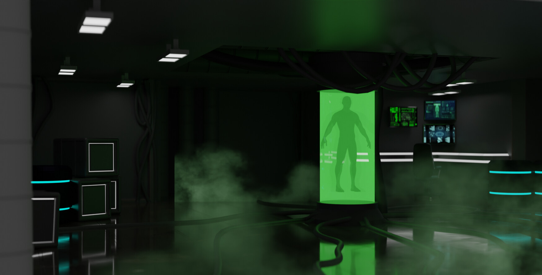 ArtStation - A Secret Human trail Science lab.