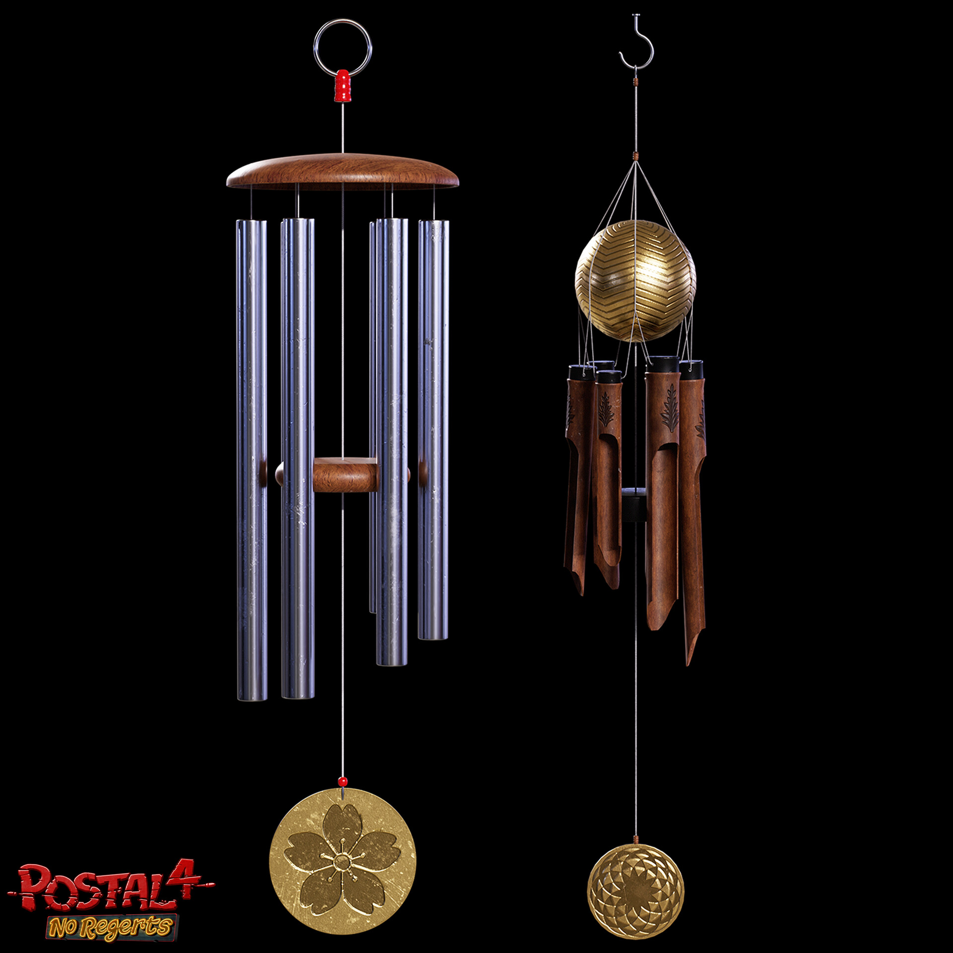 ArtStation - Animated Wind Chimes - Postal 4