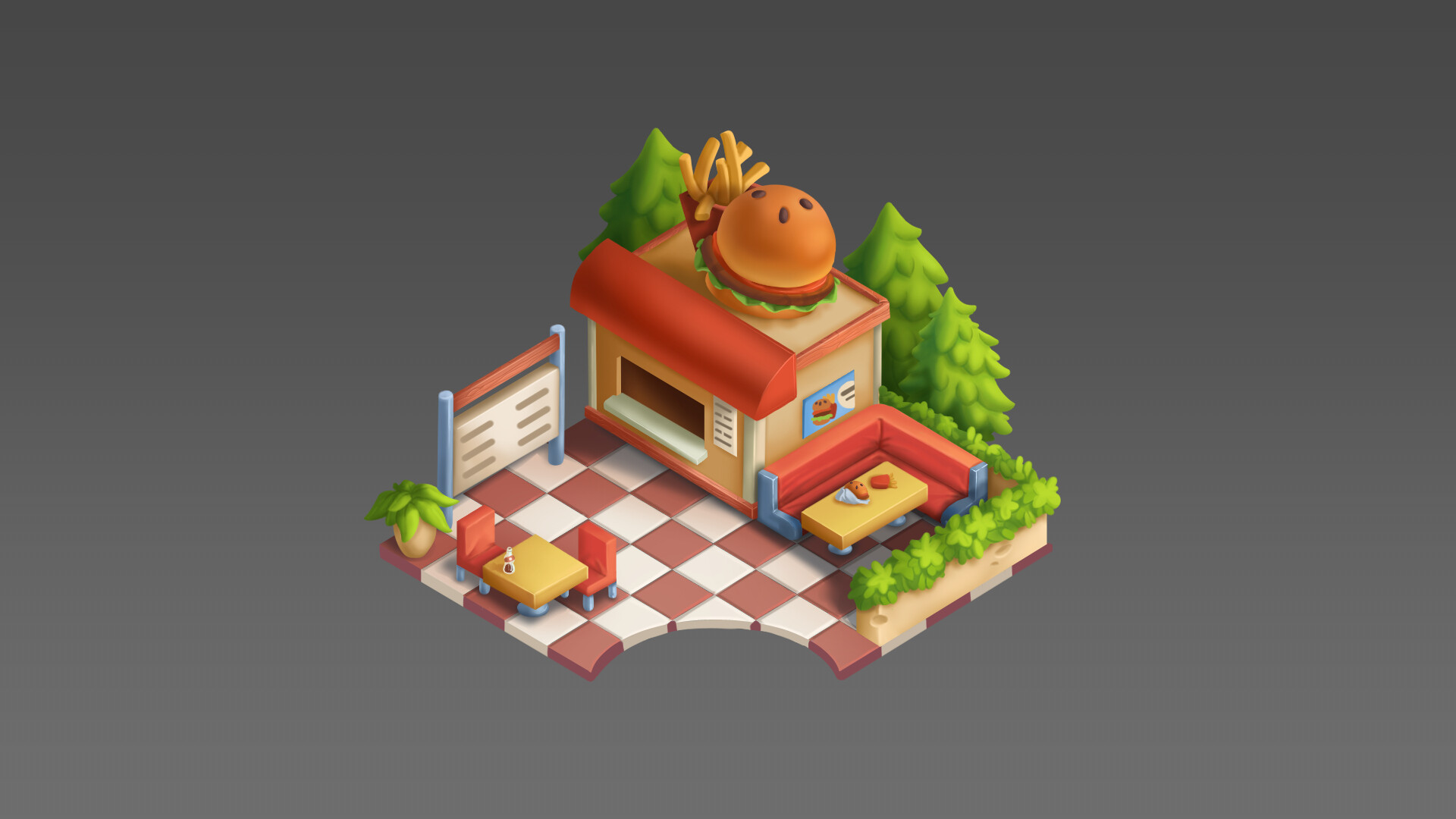 ArtStation - Burger Shop