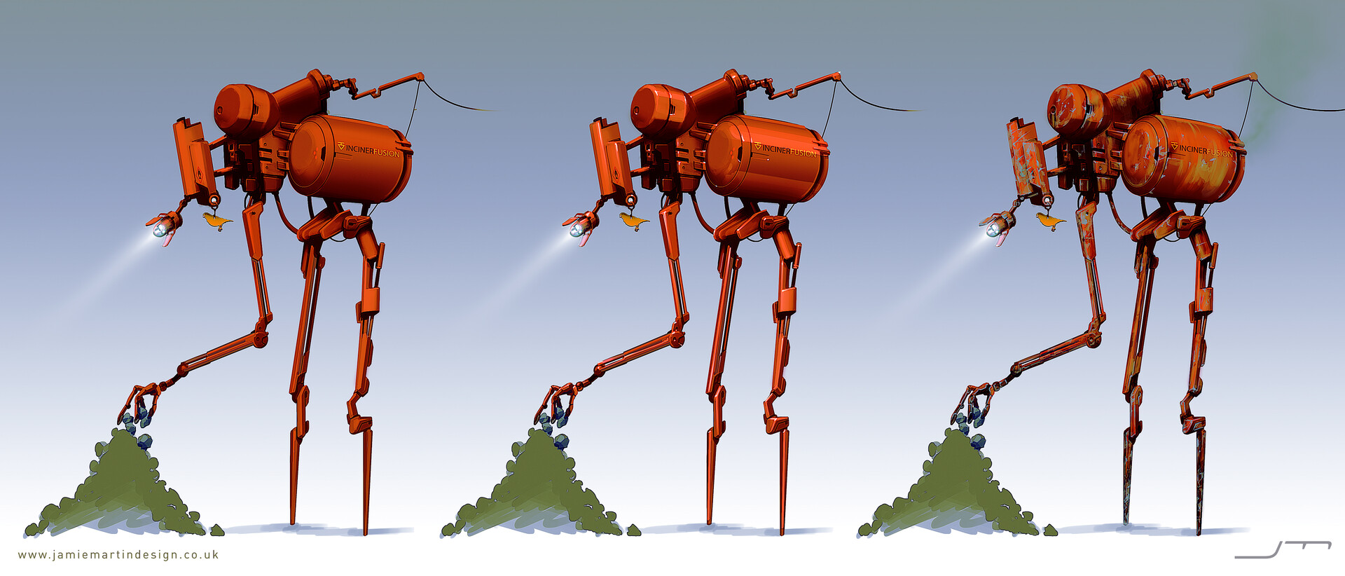 ArtStation - 'Miner Robot', character concept art