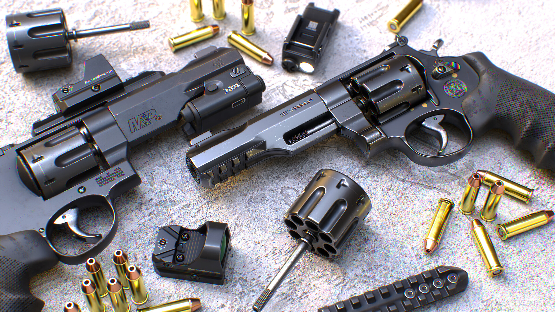 ArtStation - Revolver 357 magnum