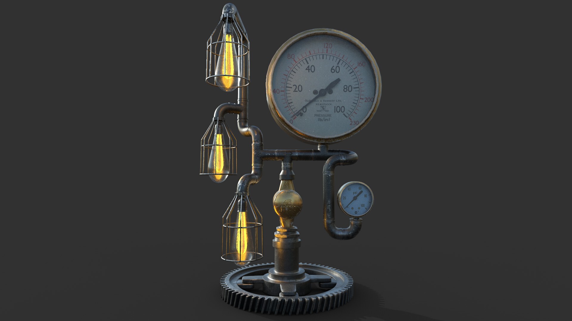 ArtStation - Steampunk Lamp