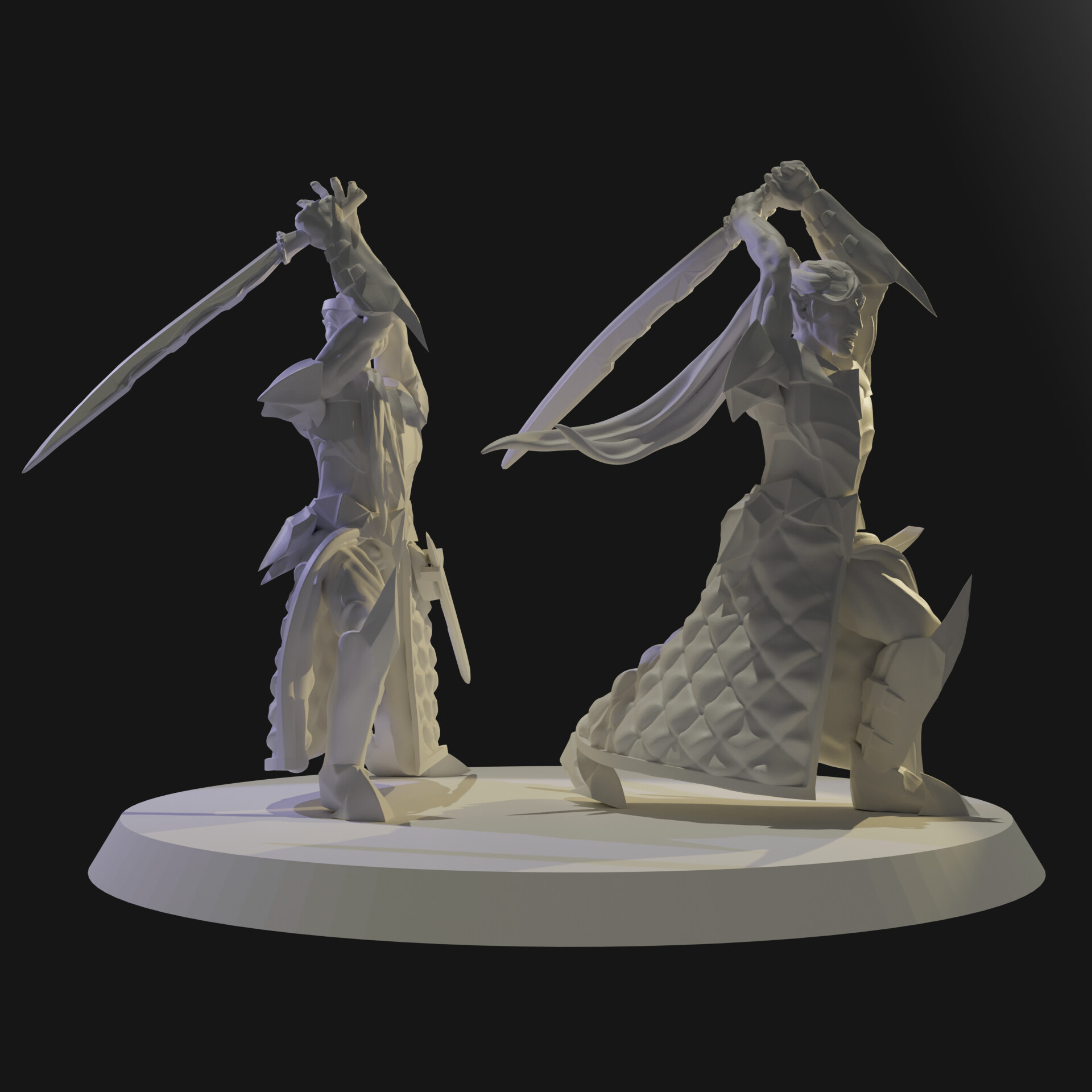 ArtStation - Drow Swordsmen