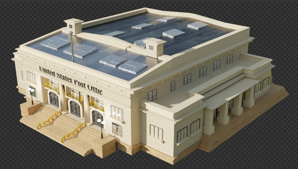 ArtStation - Post Office Building