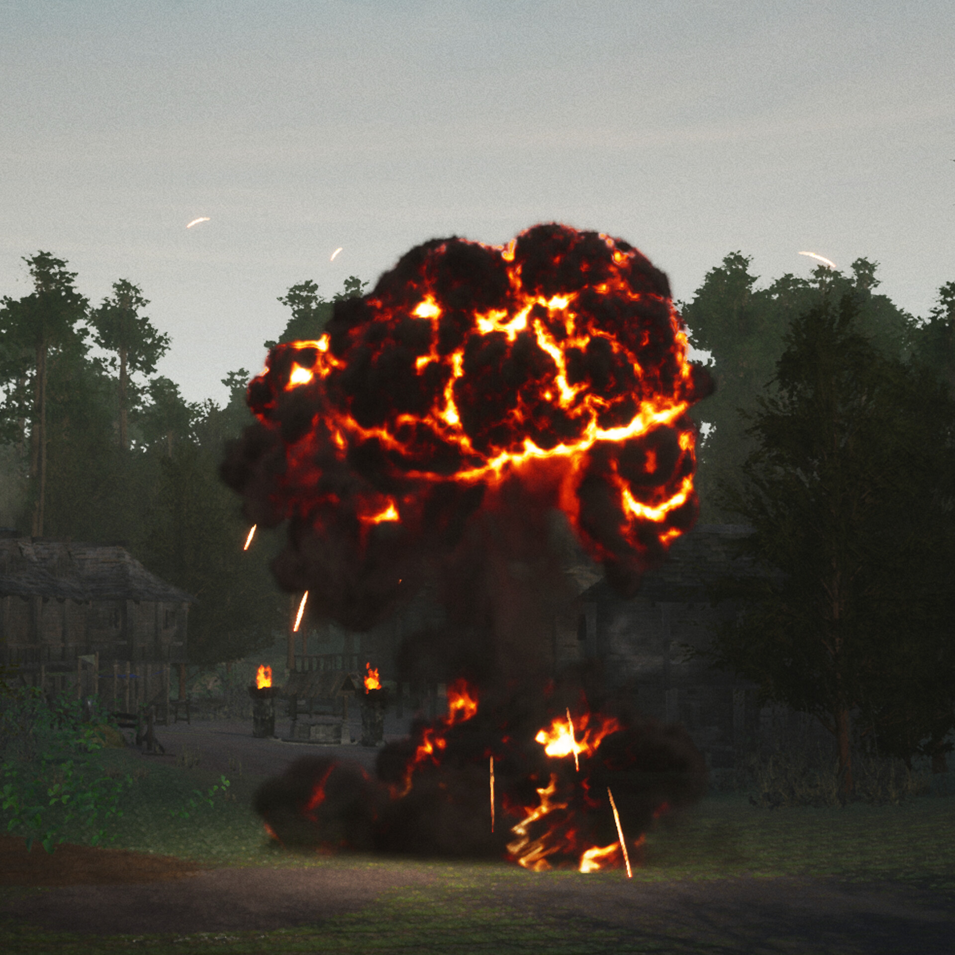 ArtStation - Smoke and explosion in Giants Uprising