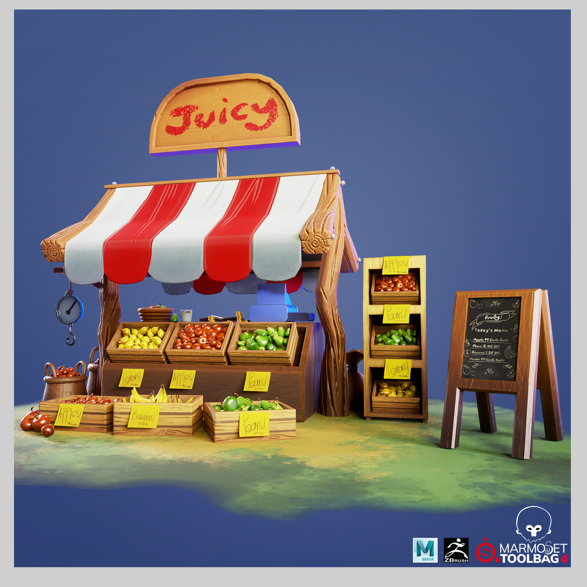 ArtStation - Fruit Store.
