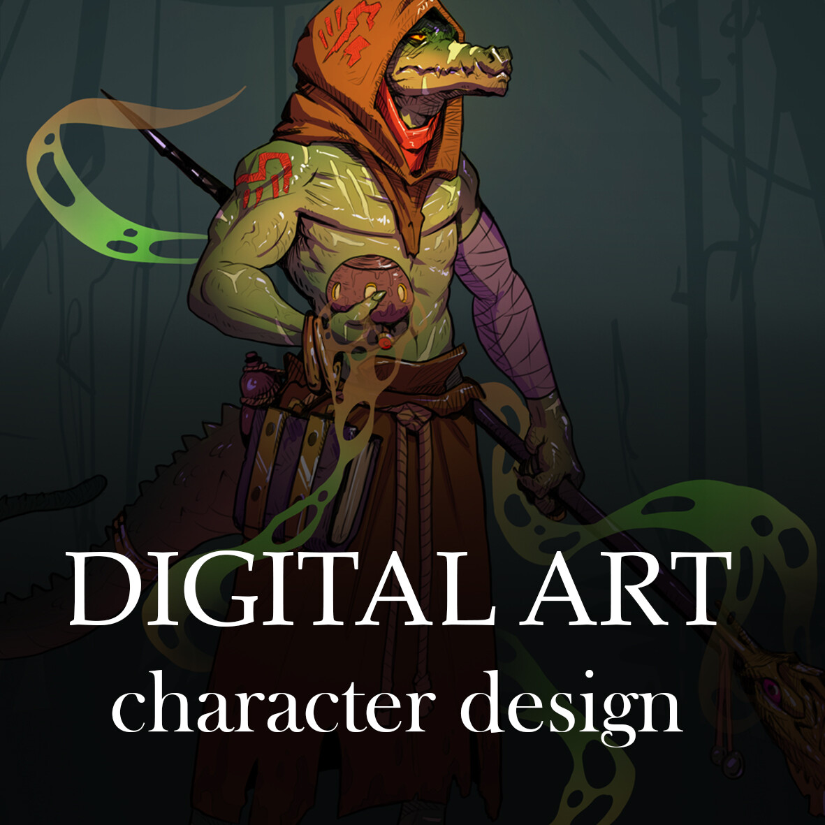 ArtStation - Lizard Warlock