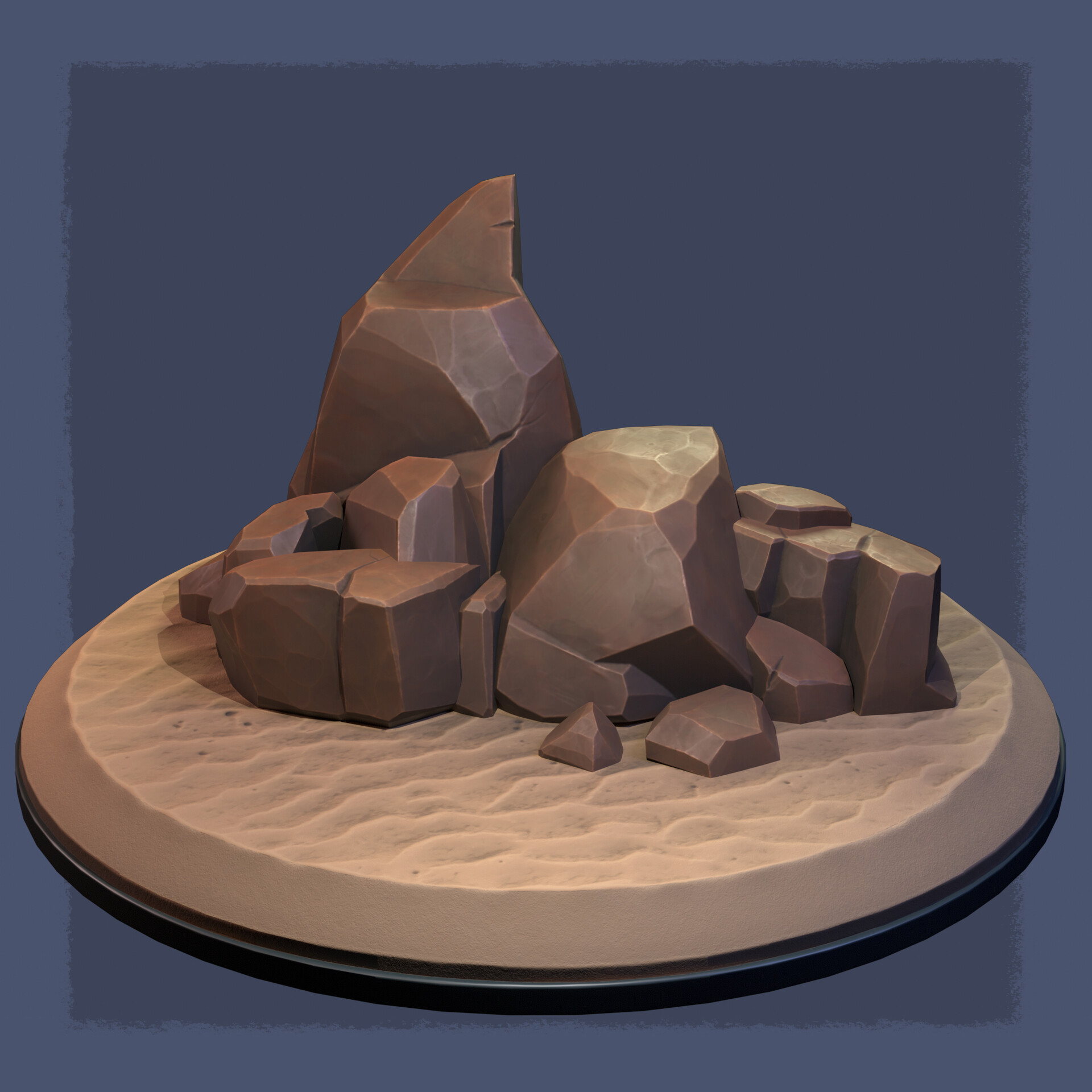 ArtStation - Rock in the Desert