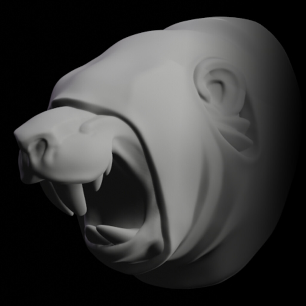 ArtStation - Stylized Rat-Man - Head Sculpt