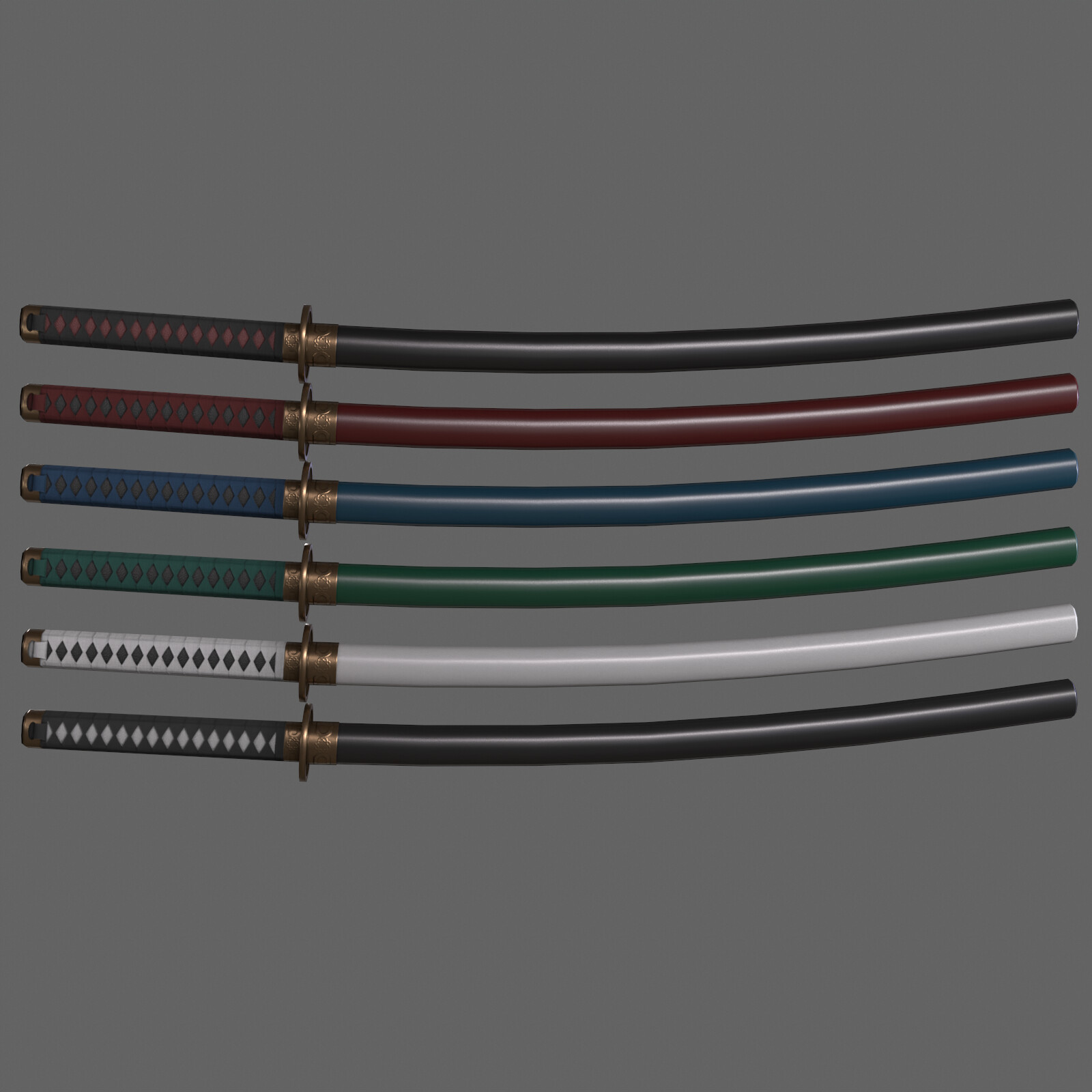 ArtStation - PBR Katana Japanese Sword V2
