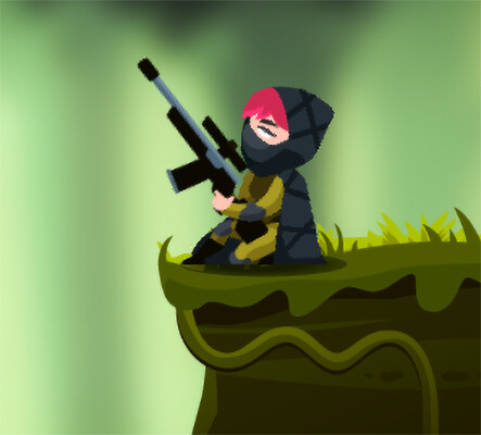 ArtStation - Sniper supporter animation