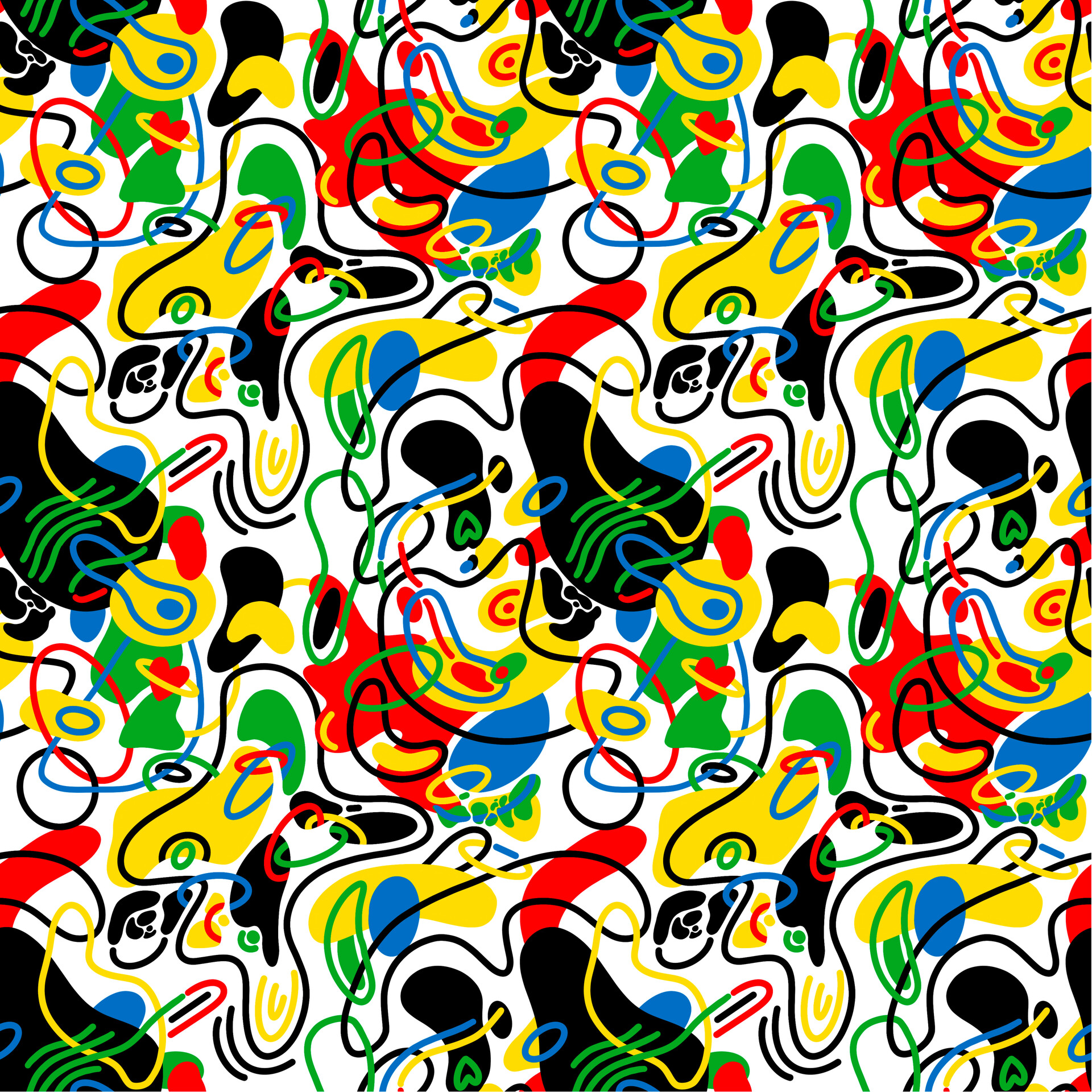 ArtStation - Pattern in uno colors.