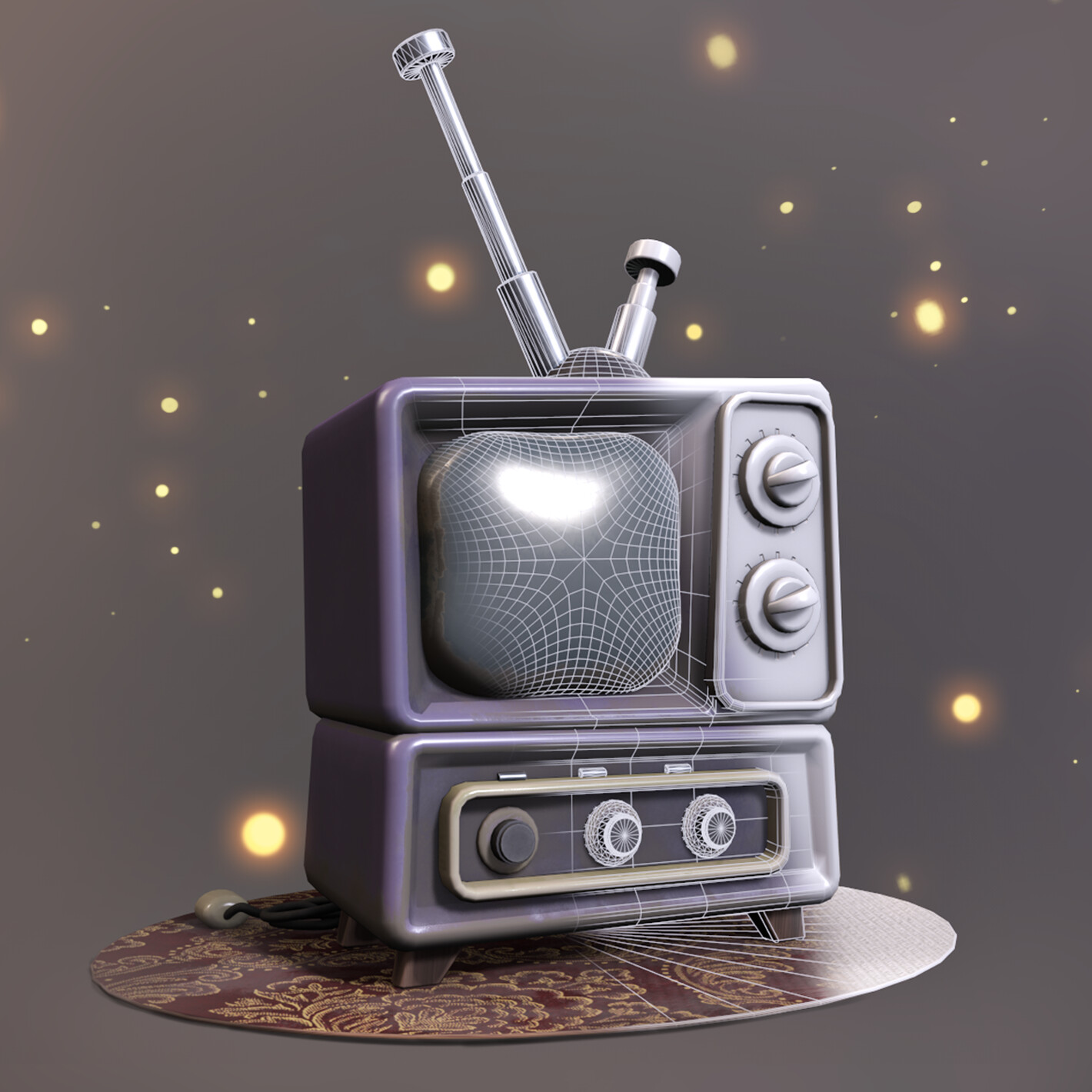 ArtStation - Retro Stylized TV