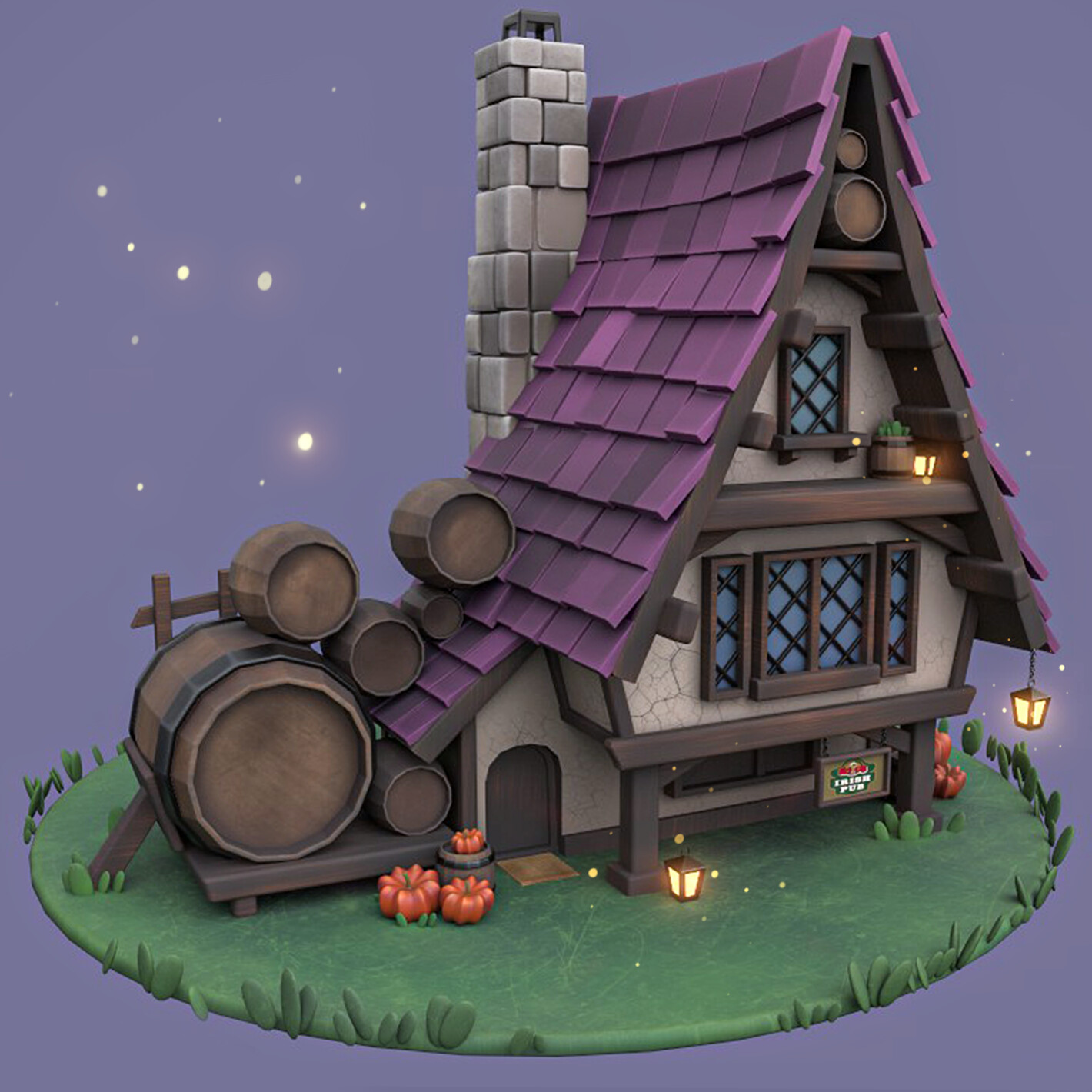 ArtStation - Irish Stylized Pub