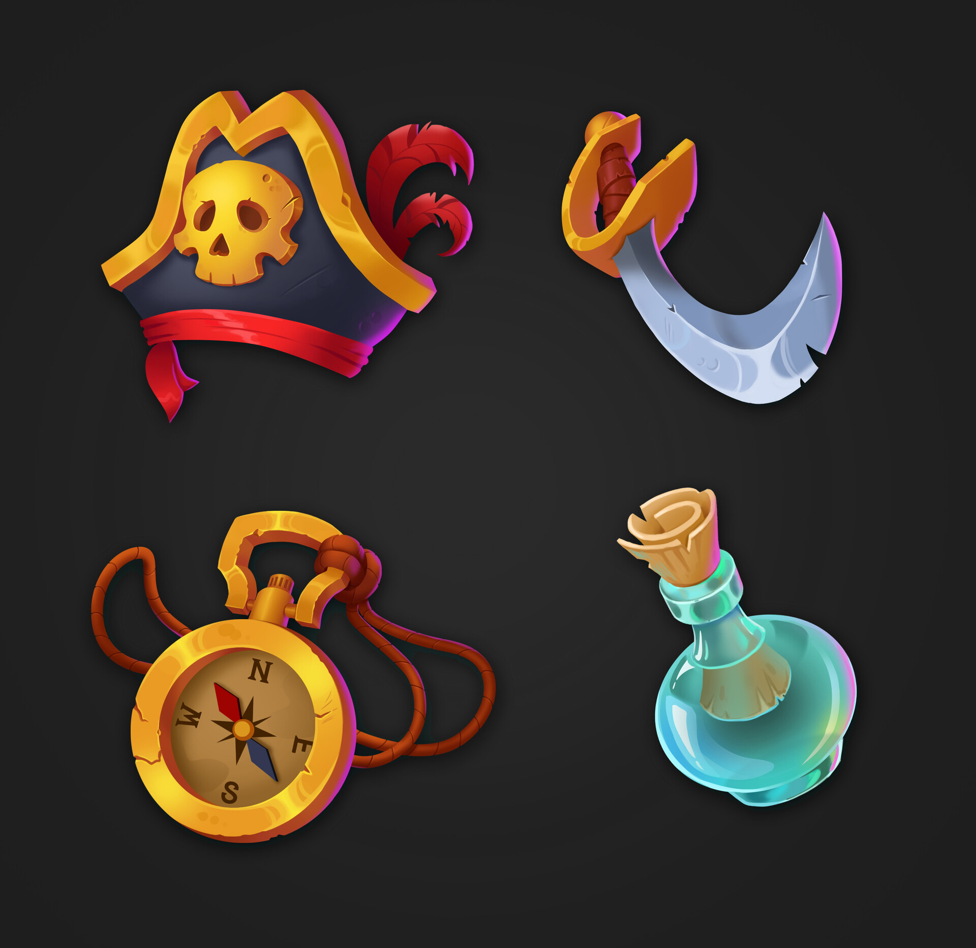 ArtStation - Pirate icons