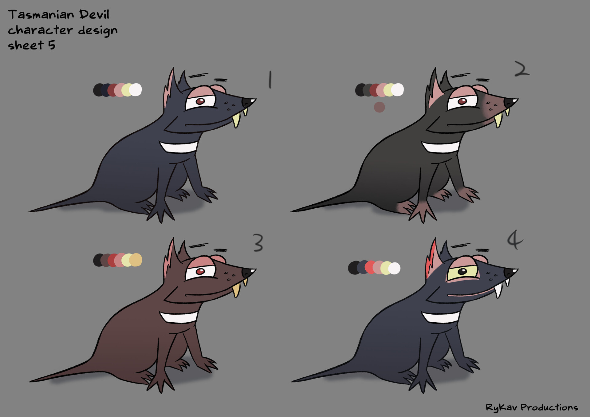 ArtStation - Tasmanian Devil animated character design