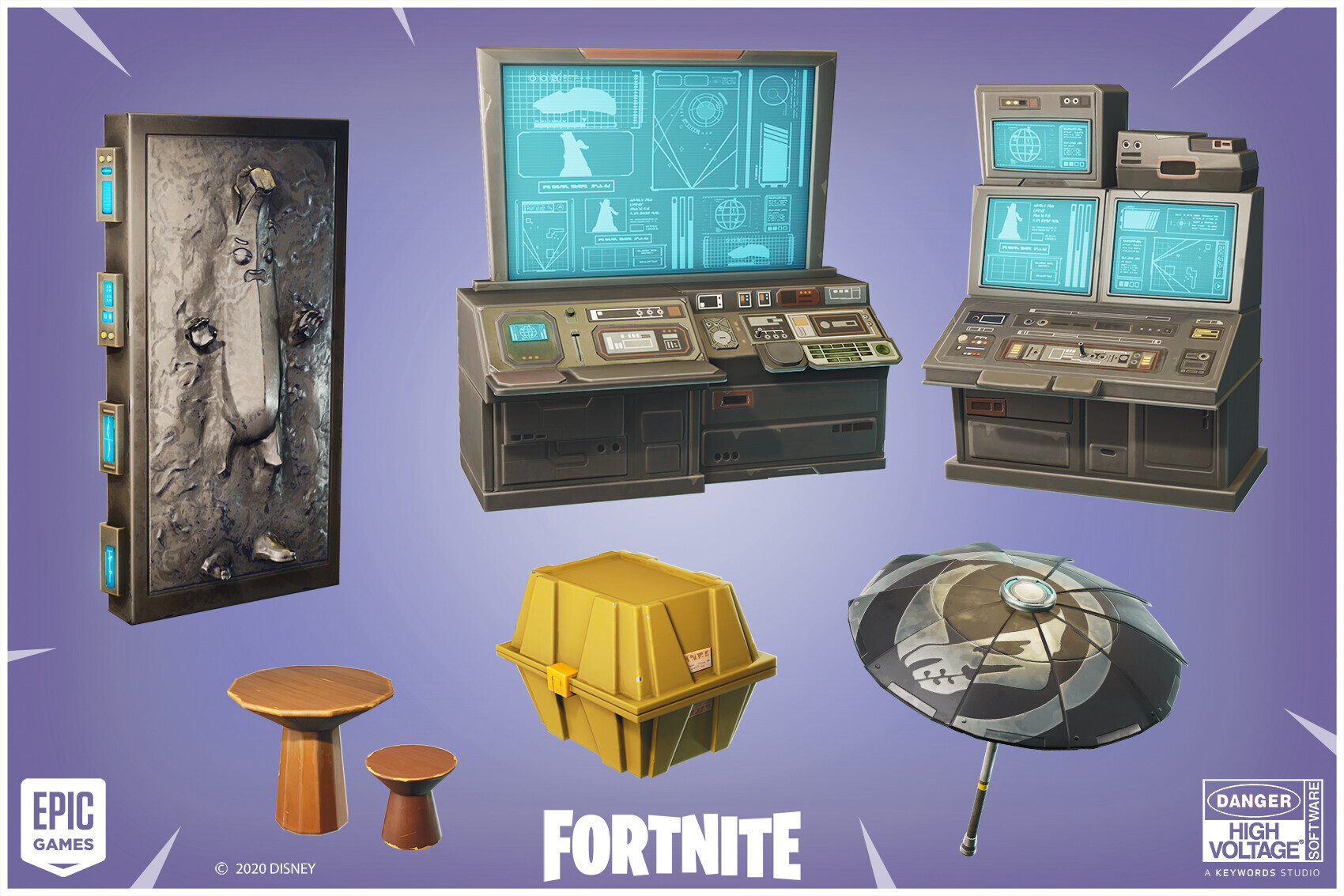 ArtStation - Fortnite - Hunters Haven Mandalorian Props