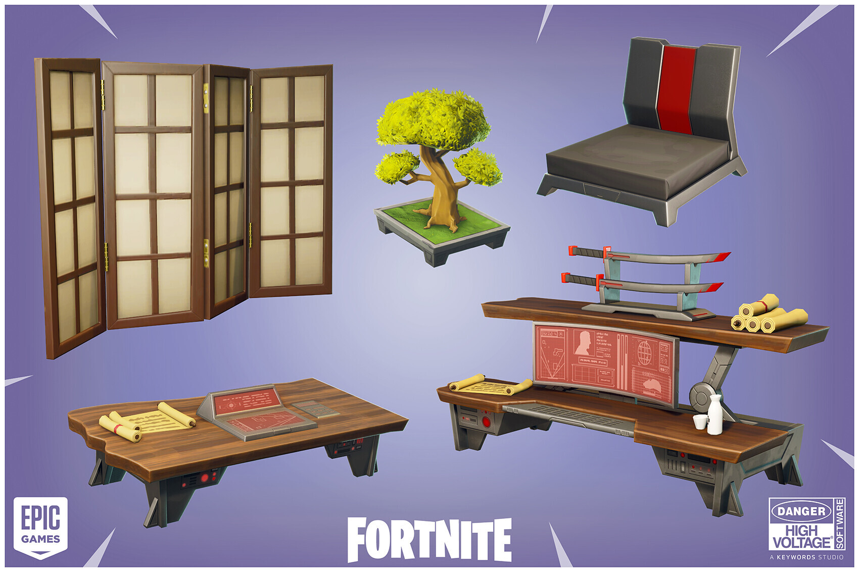 ArtStation - Fortnite - Hunters Haven Kondor Props