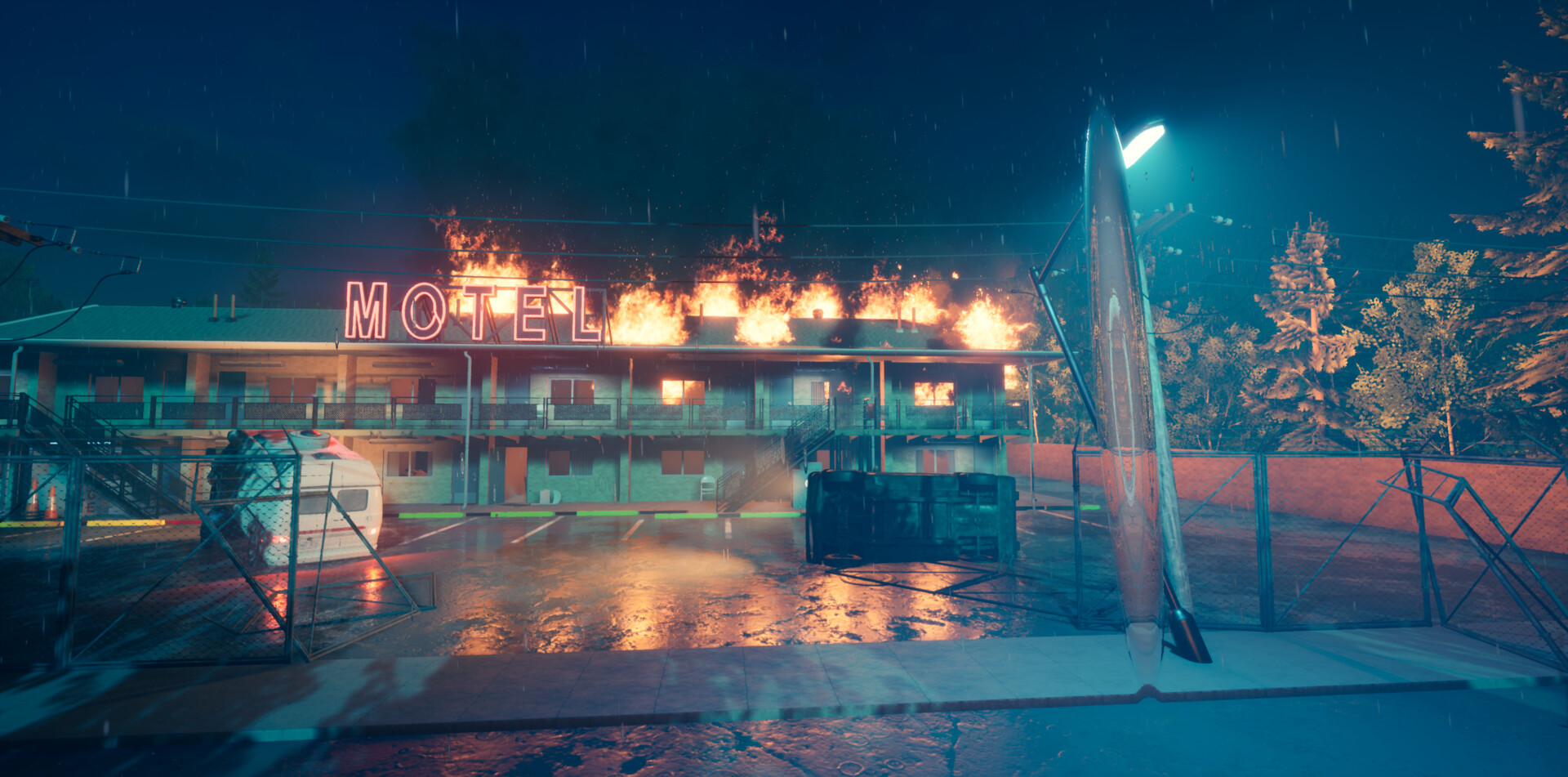 ArtStation - Burning Motel