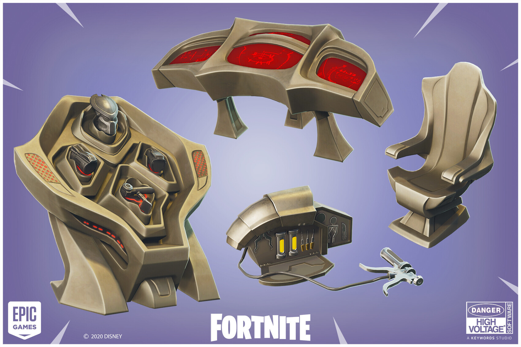 ArtStation - Fortnite - Hunters Haven Predator Props
