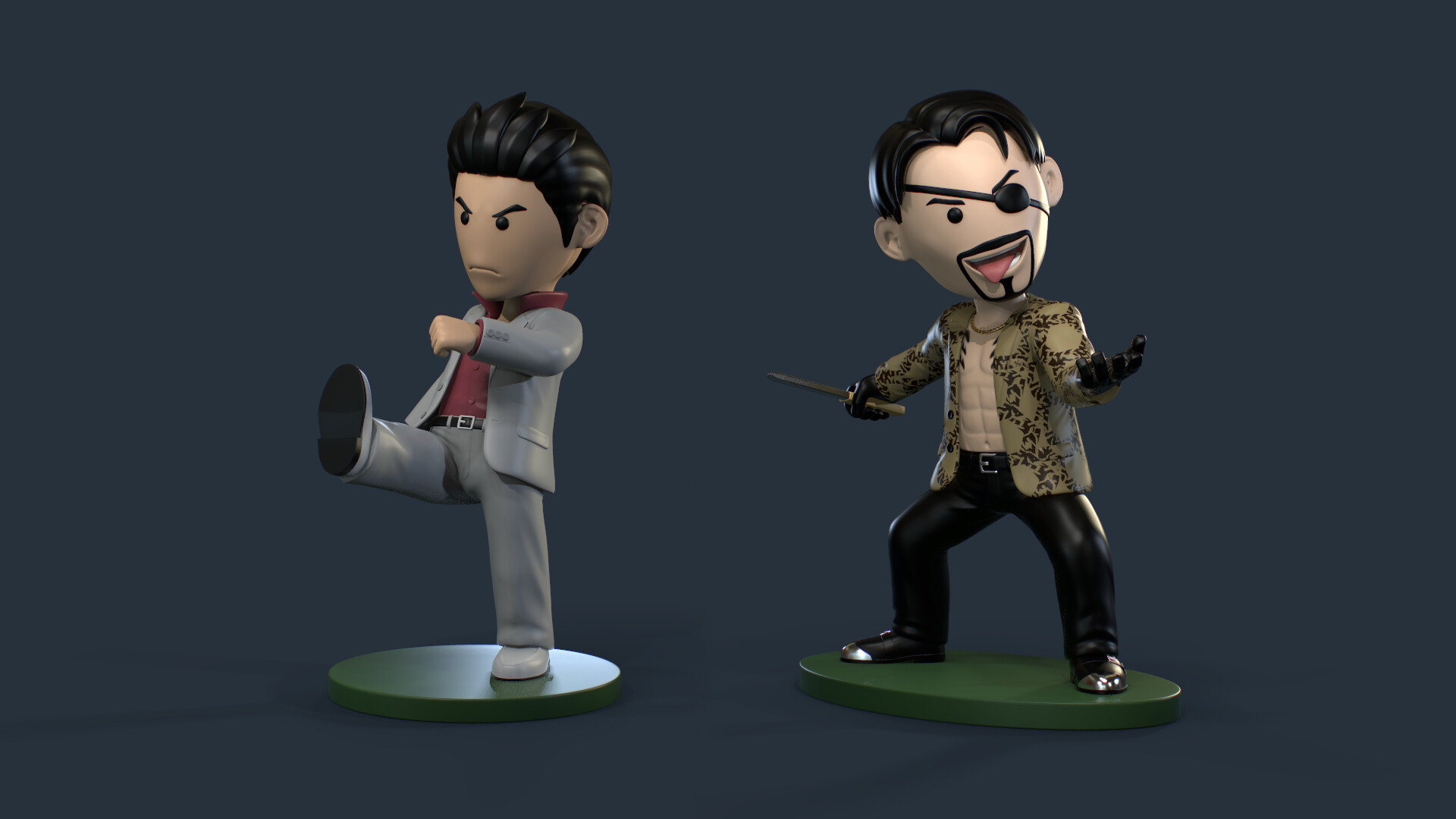 ArtStation - Chibi Kazuma & Goro