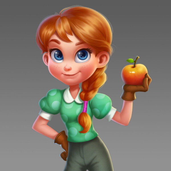 ArtStation - Character Design for Solitaire:Farm and family