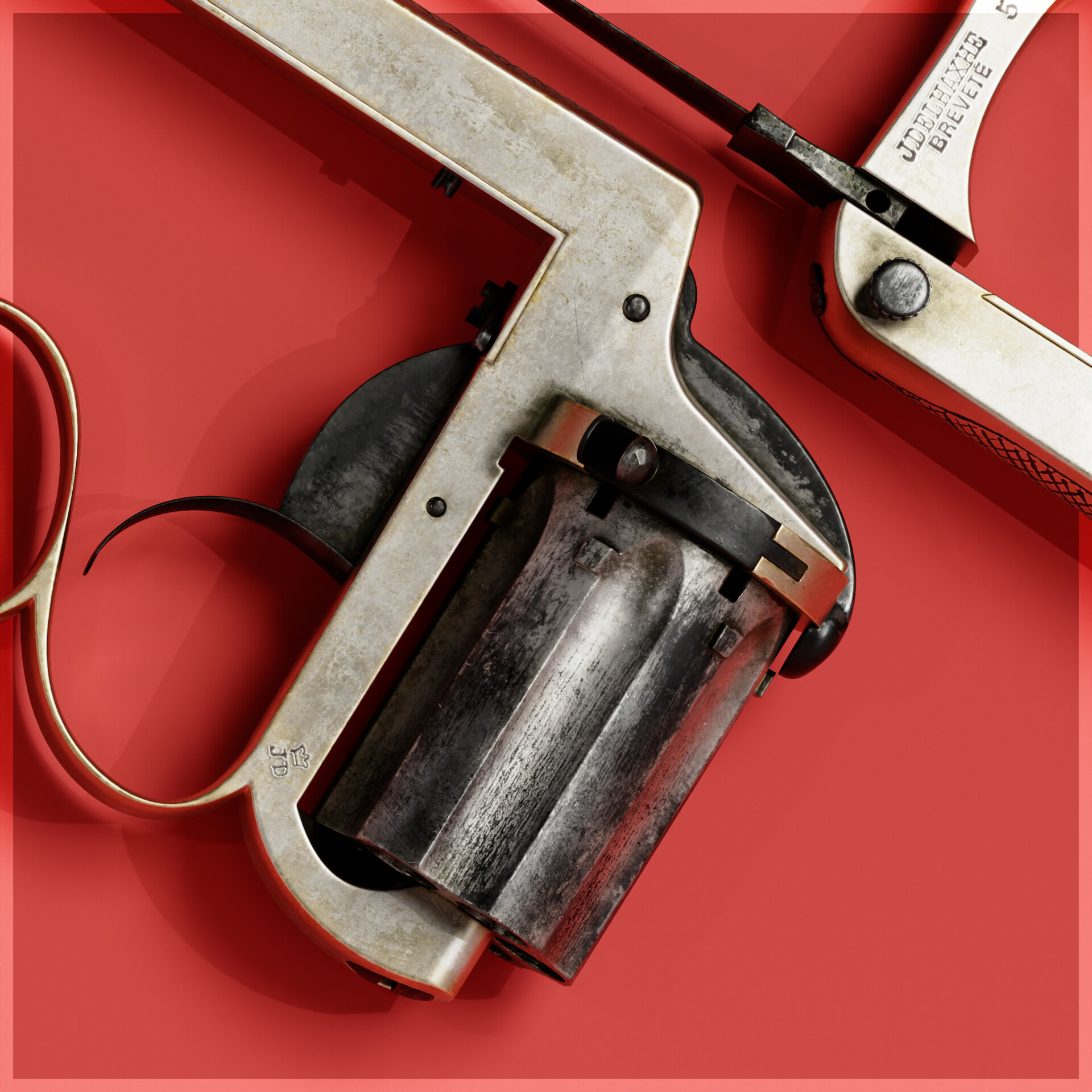 ArtStation - Apache pinfire revolver